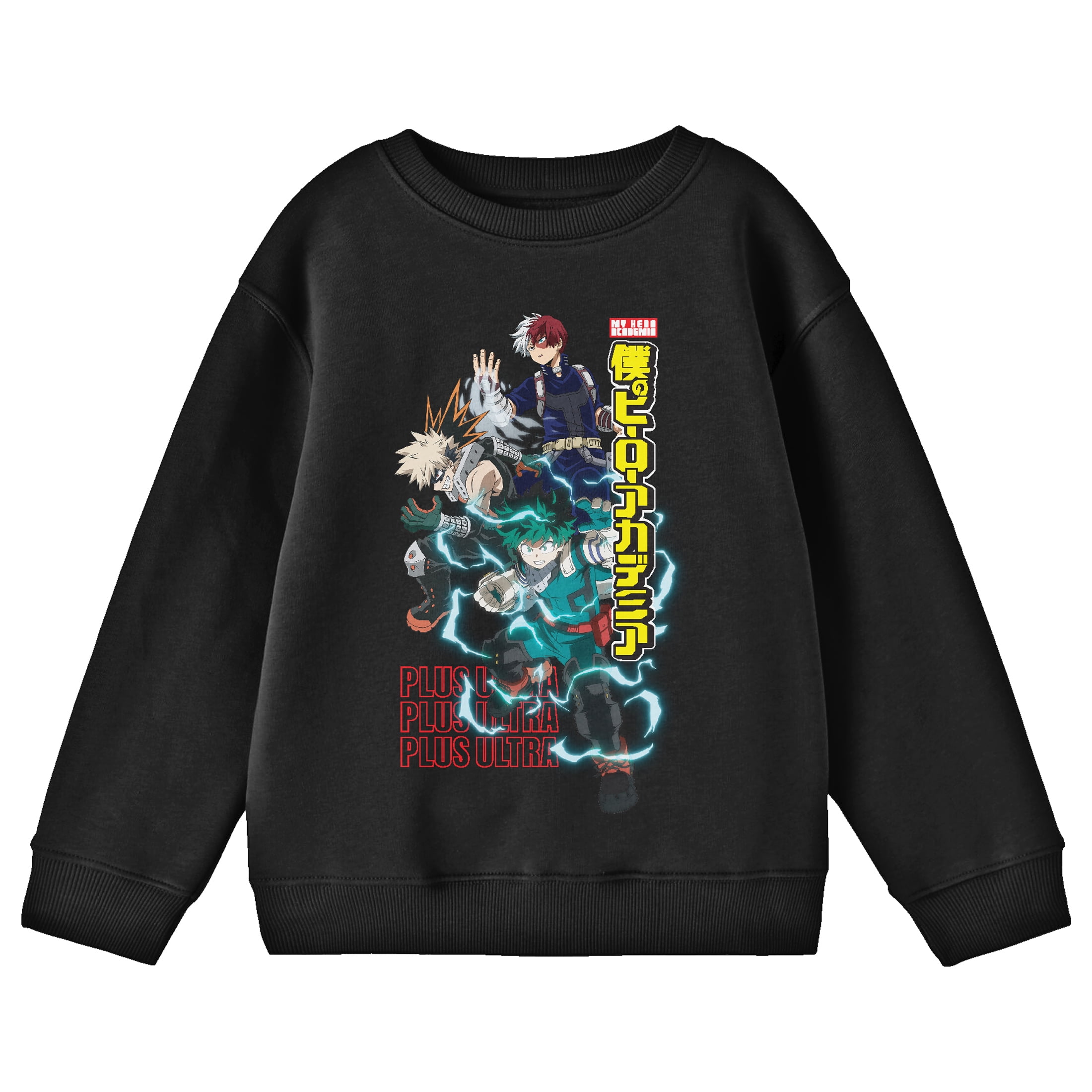 My Hero Academia Season 6 Heroes Group Art Crew Neck Long Sleeve Youth ...