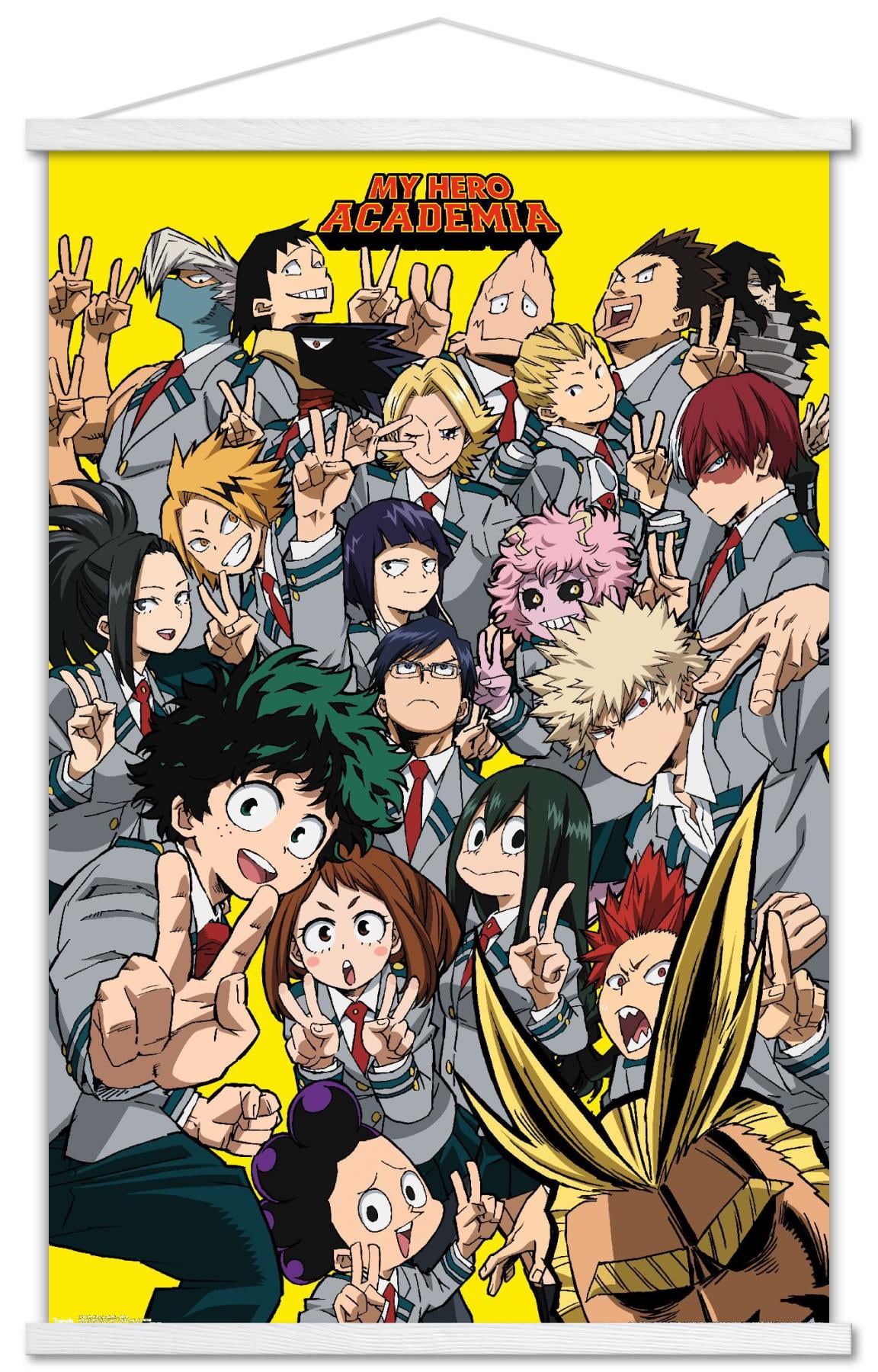 My Hero Academia - Selfie Wall Poster with Wooden Magnetic Frame, 22. ...