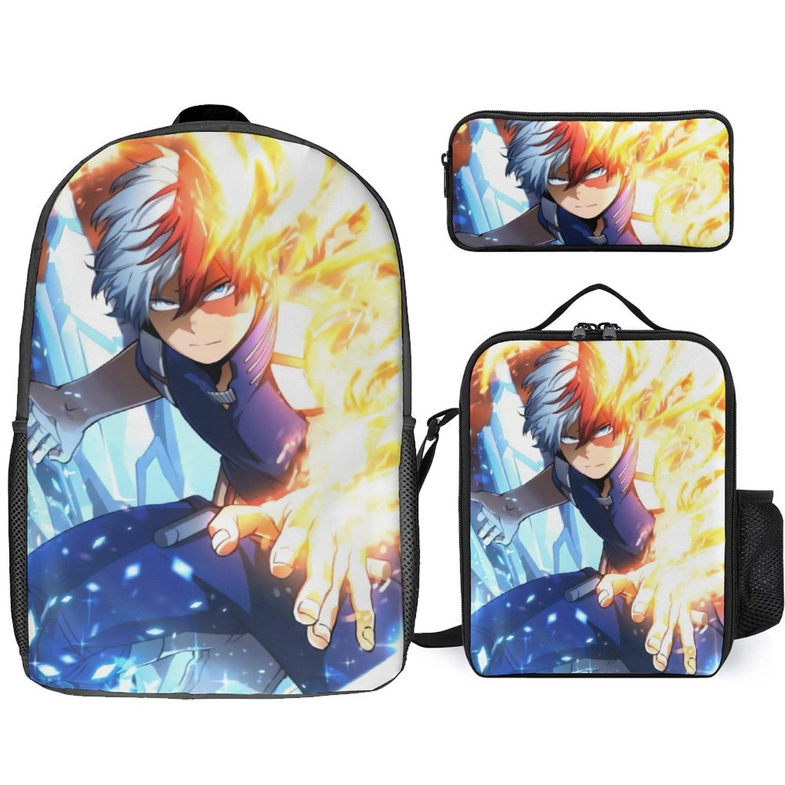 My Hero Academia Shoto Todoroki 3 Piece Backpack Set with Lunch Bag ...