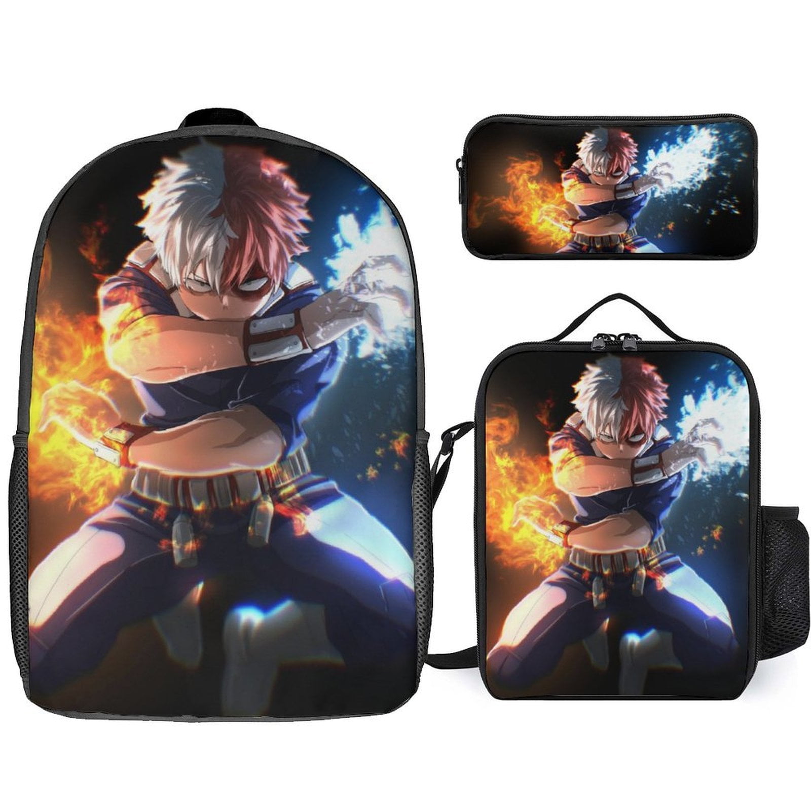 My Hero Academia Shoto Todoroki 3 Piece Backpack Set with Lunch Bag ...