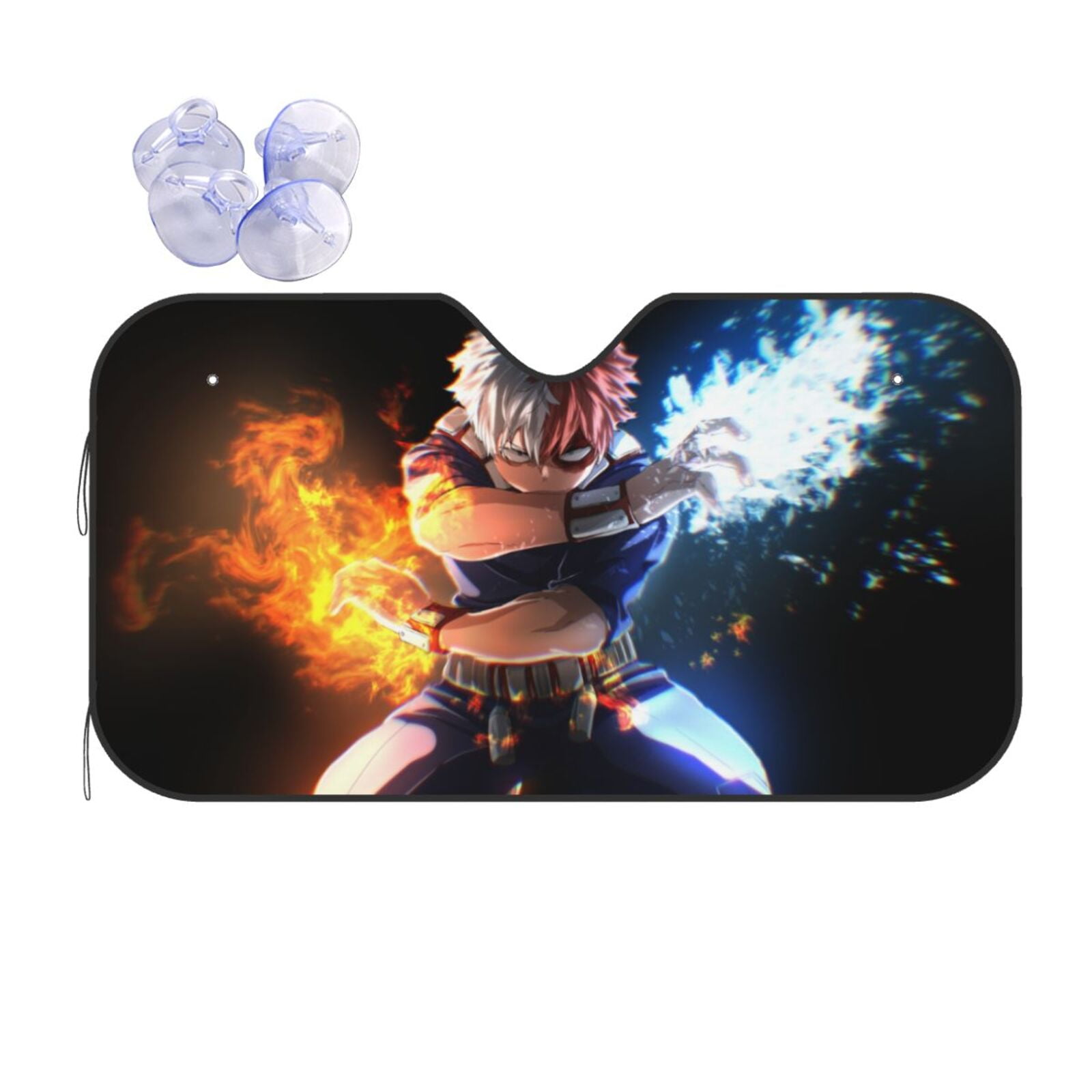 My Hero Academia Shoto Todoroki Car Windshield Sunshade Blocks UV Rays ...
