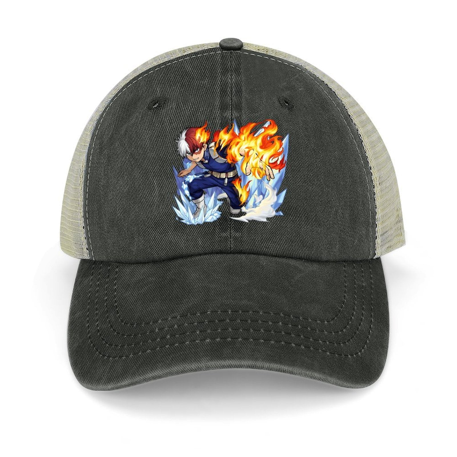 My Hero Academia Shoto Todoroki Hat Adjustable Unisex Denim Baseball ...