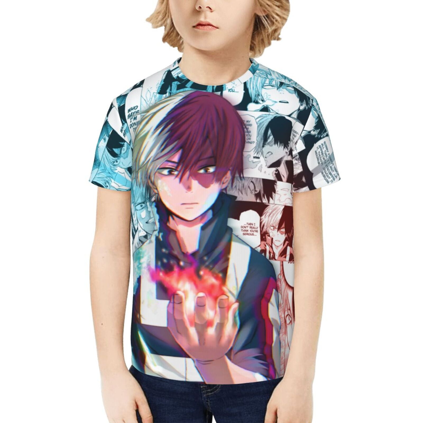 My Hero Academia Shoto Todoroki Kids T-Shirt 3d Printed Graphic T ...