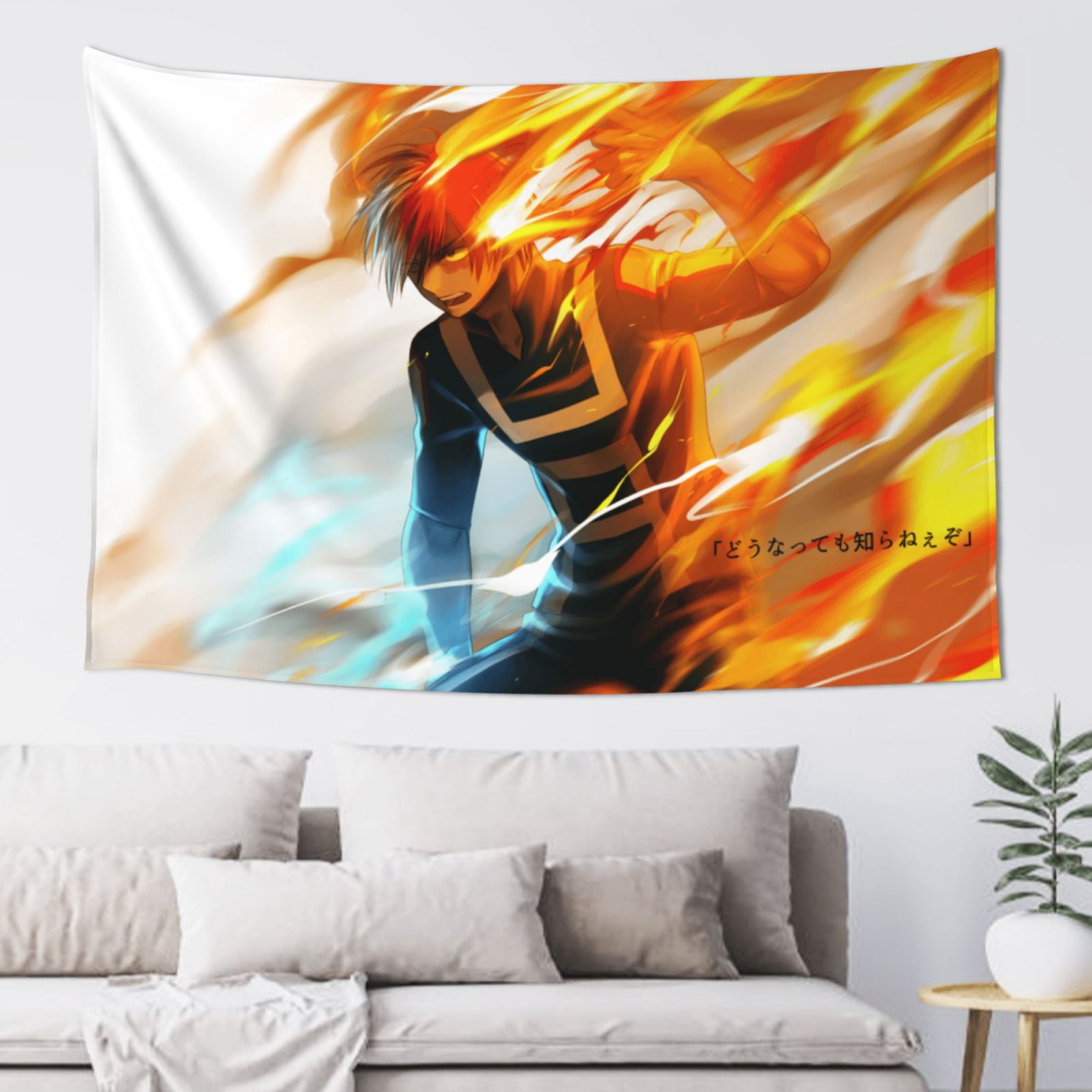 My Hero Academia Shoto Todoroki Tapestry Wall Hanging Home Decoration ...