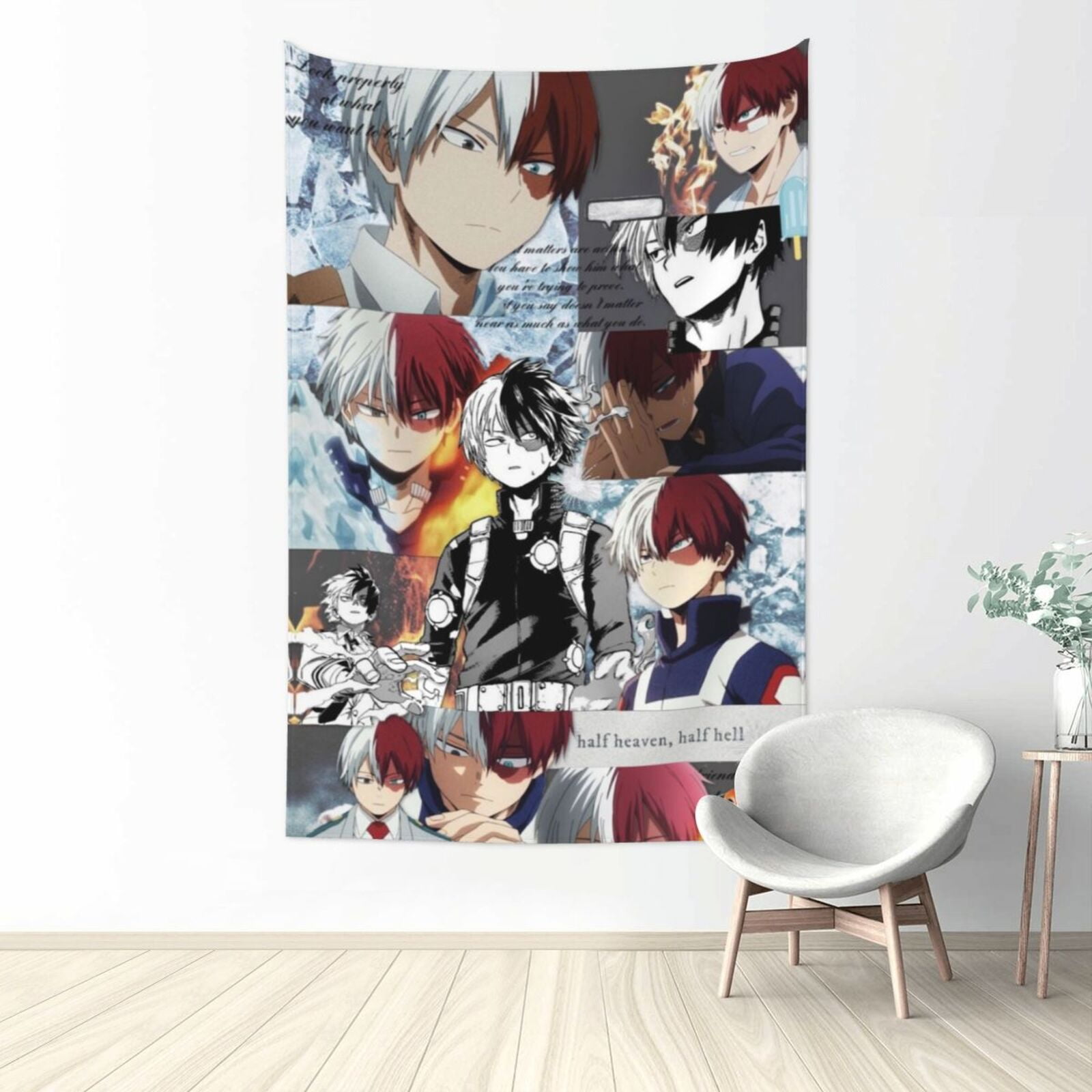 My Hero Academia Shoto Todoroki Tapestry Wall Hanging Home Decoration ...