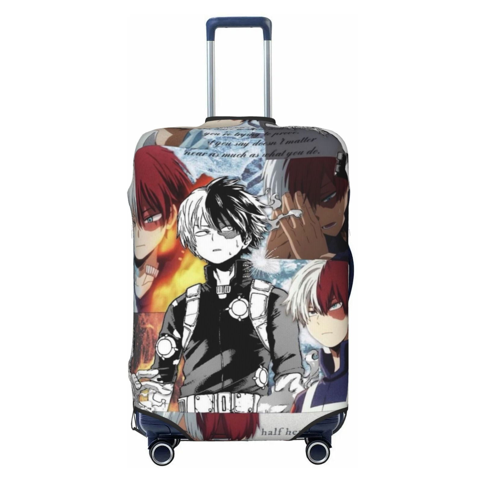 My Hero Academia Shoto Todoroki Travel Luggage Cover, Colorful Suitcase ...