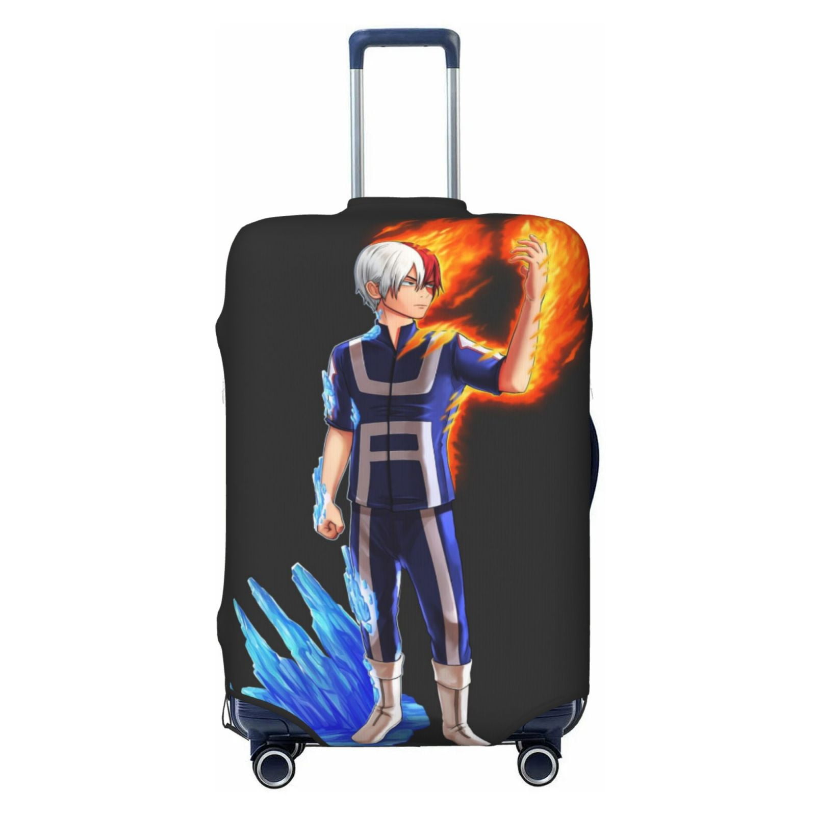 My Hero Academia Shoto Todoroki Travel Luggage Cover, Colorful Suitcase ...