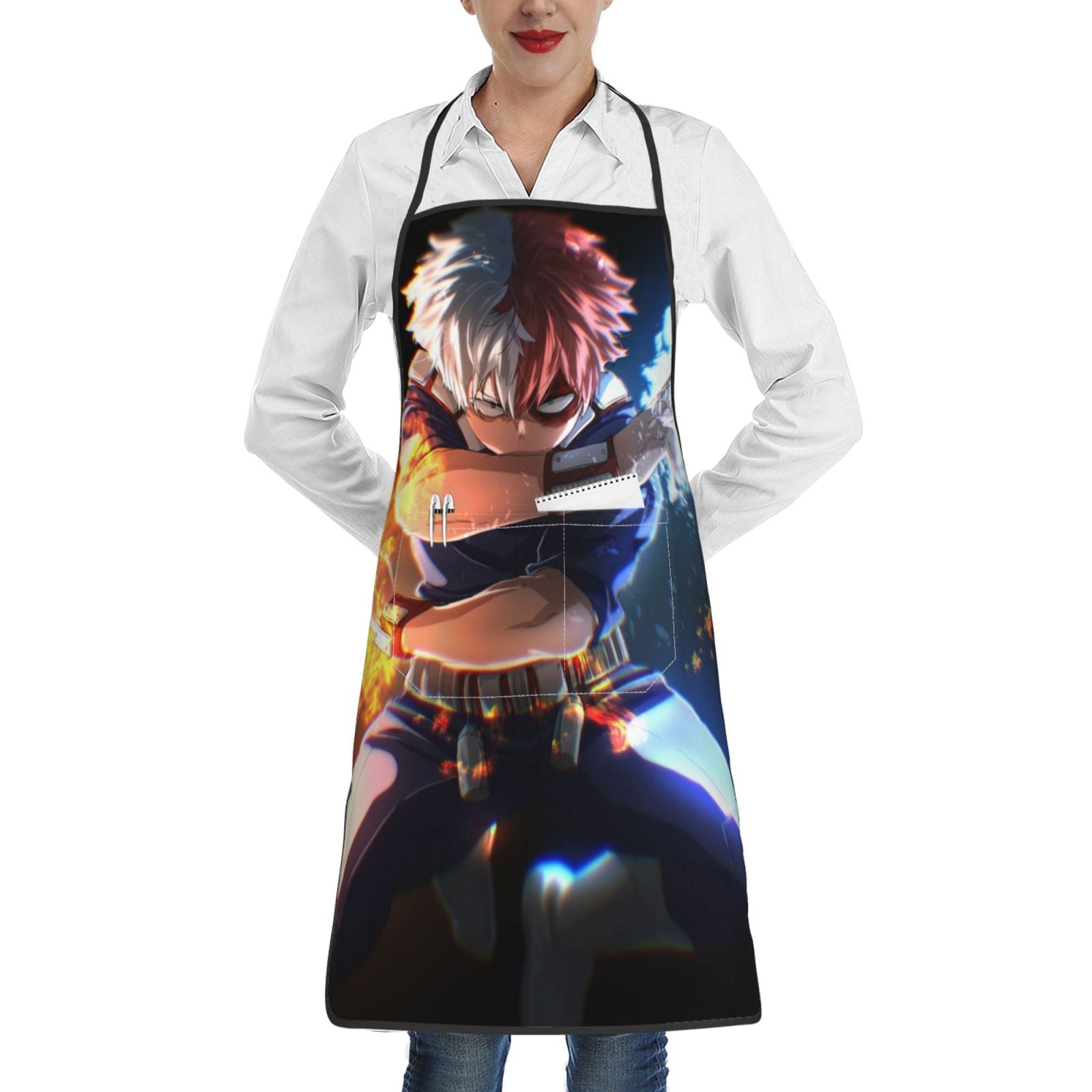 My Hero Academia Shoto Todoroki Versatile Apron Decorative With Pocket ...