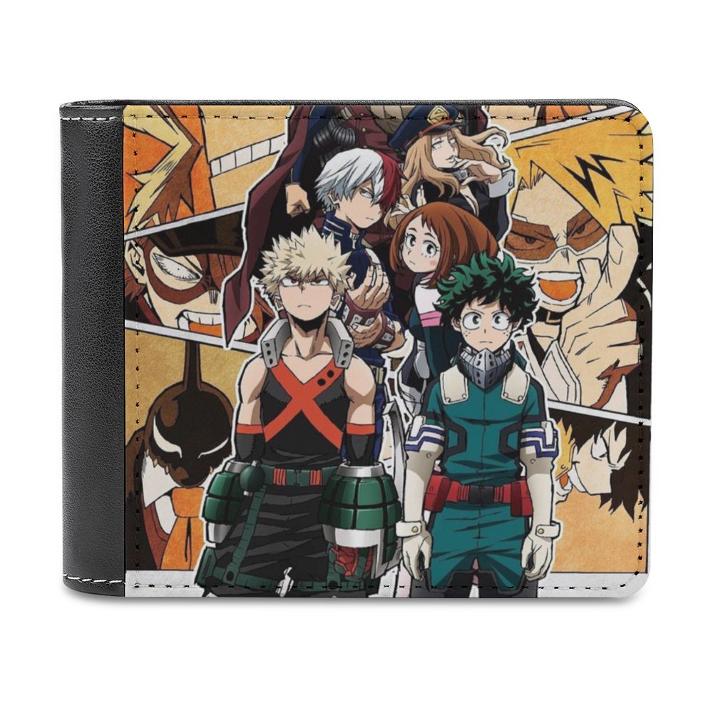My Hero Academia Slim Bifold Wallet Purse Leather Wallets for Men Women ...
