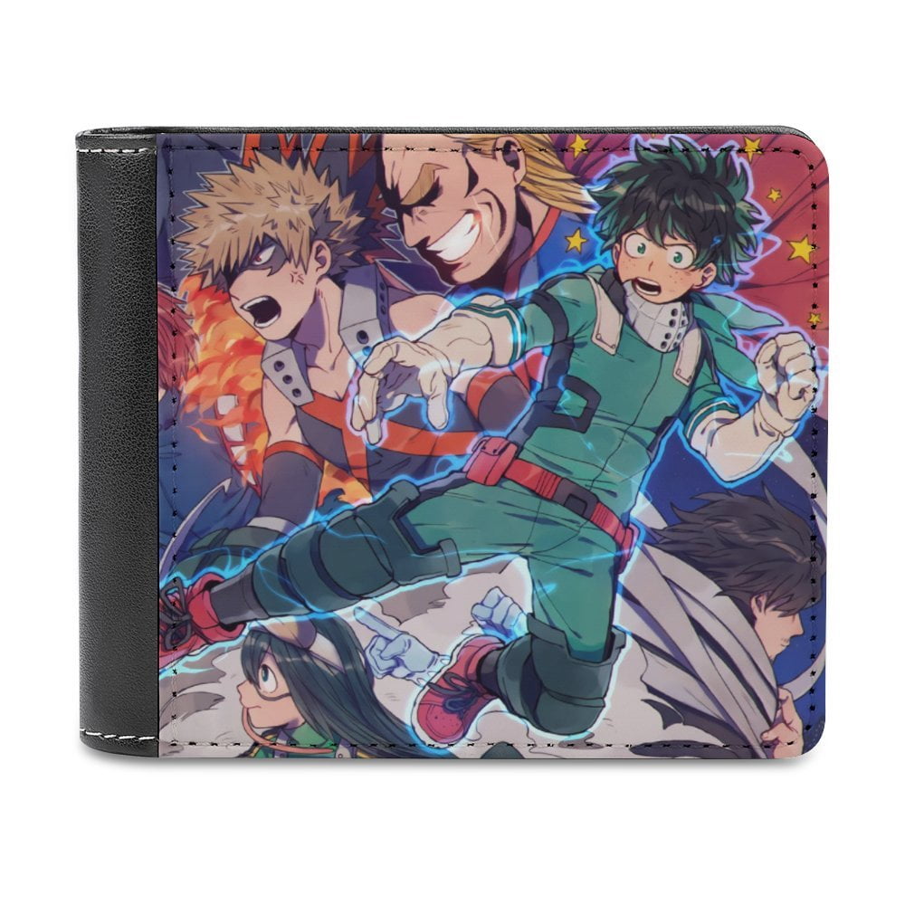 My Hero Academia Slim Bifold Wallet Purse Leather Wallets for Men Women ...