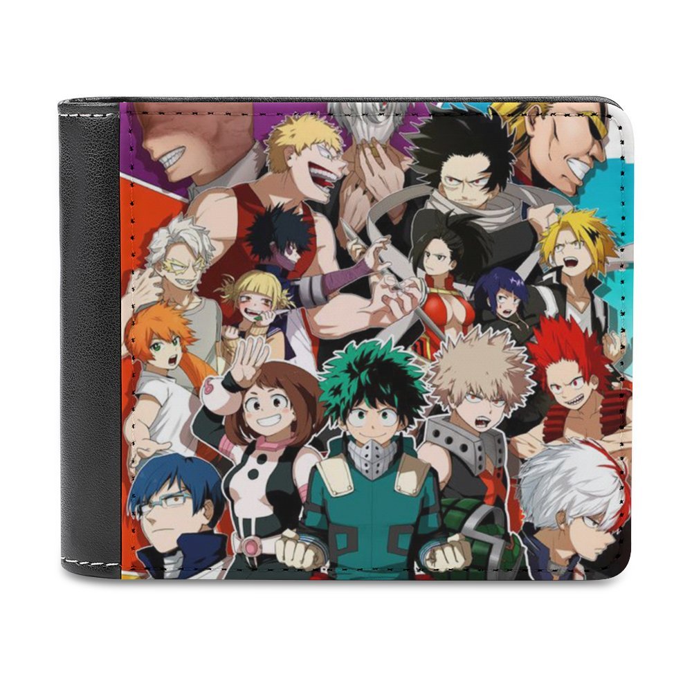 My Hero Academia Slim Bifold Wallet Purse Leather Wallets for Men Women ...