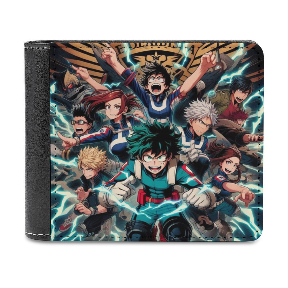 My Hero Academia Slim Bifold Wallet Purse Leather Wallets for Men Women ...