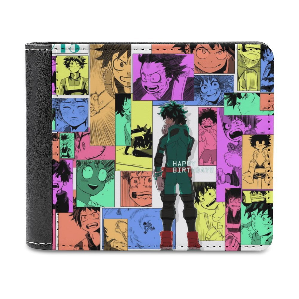 My Hero Academia Slim Bifold Wallet Purse Leather Wallets for Men Women ...