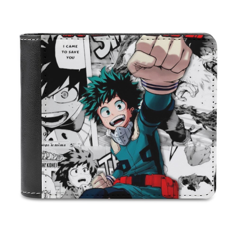 My Hero Academia Slim Bifold Wallet Purse Leather Wallets for Men Women ...
