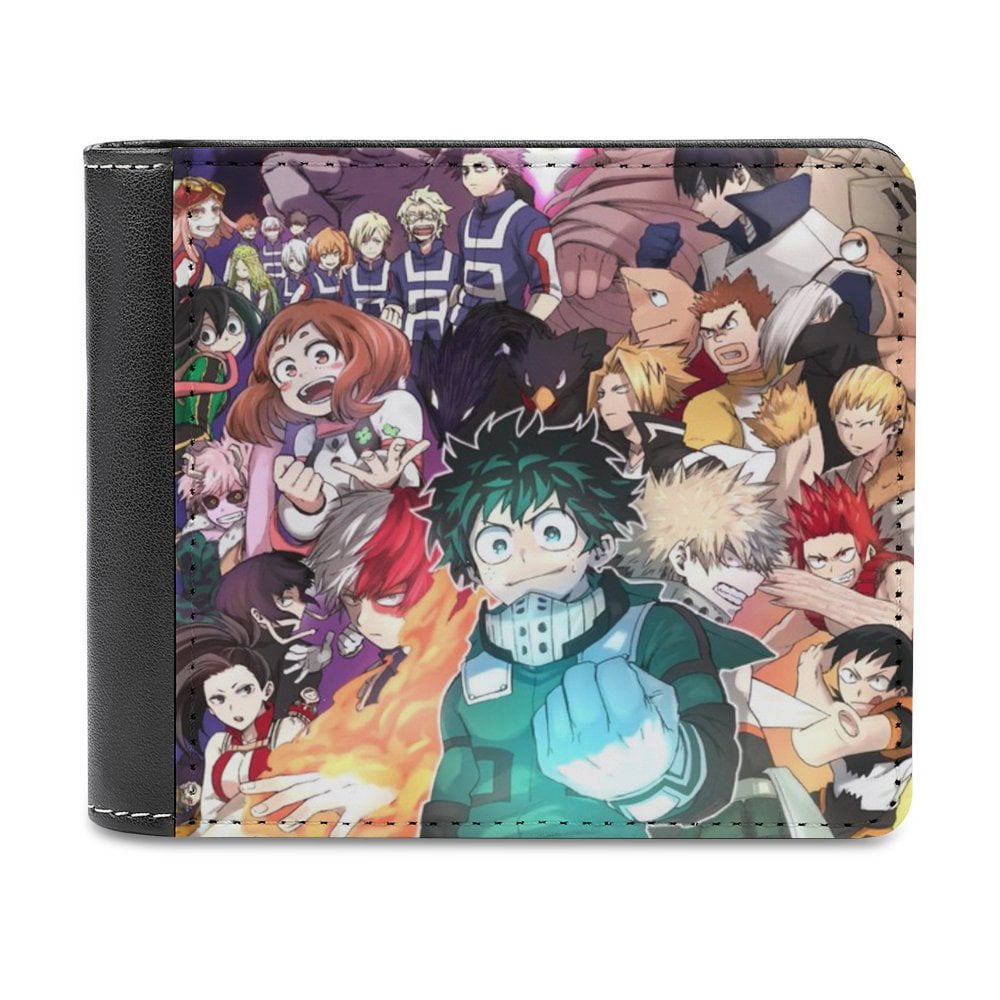 My Hero Academia Slim Bifold Wallet Purse Leather Wallets for Men Women ...