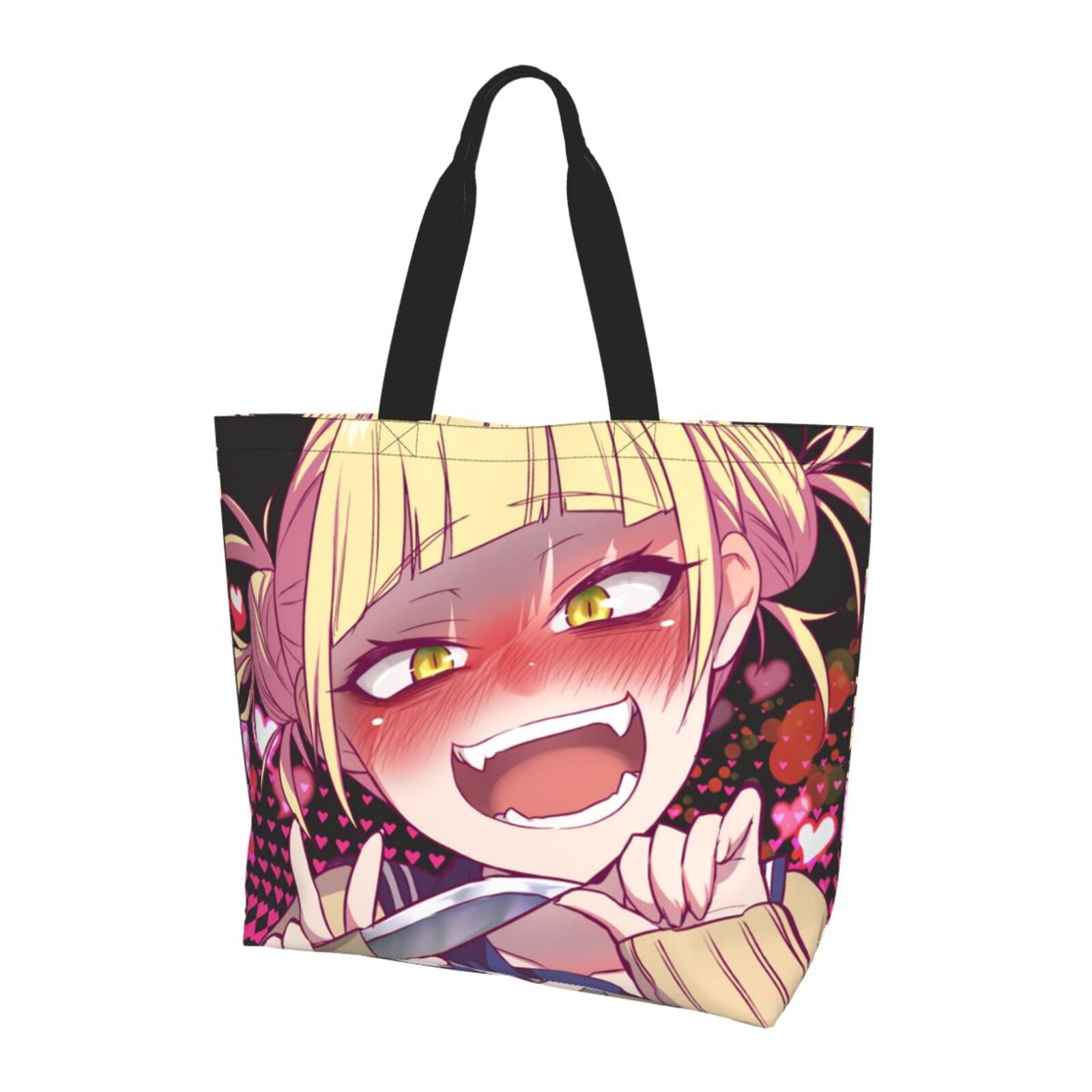 My Hero Academia Smile Himiko Toga Tote Bags Reusable Women Shoulder ...