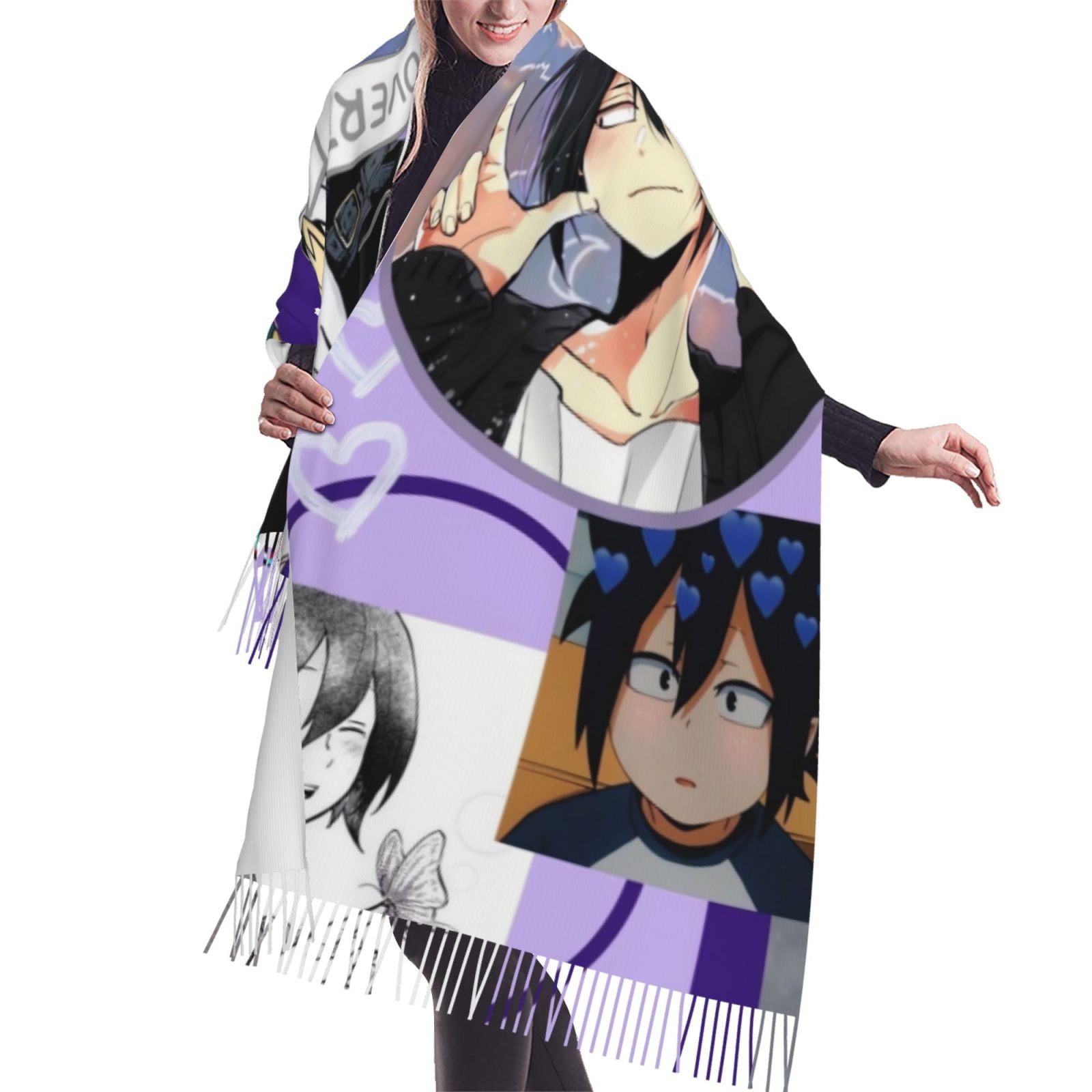 My Hero Academia Tamaki Amajiki Shawl Wrap for Womens Winter Warm Long ...