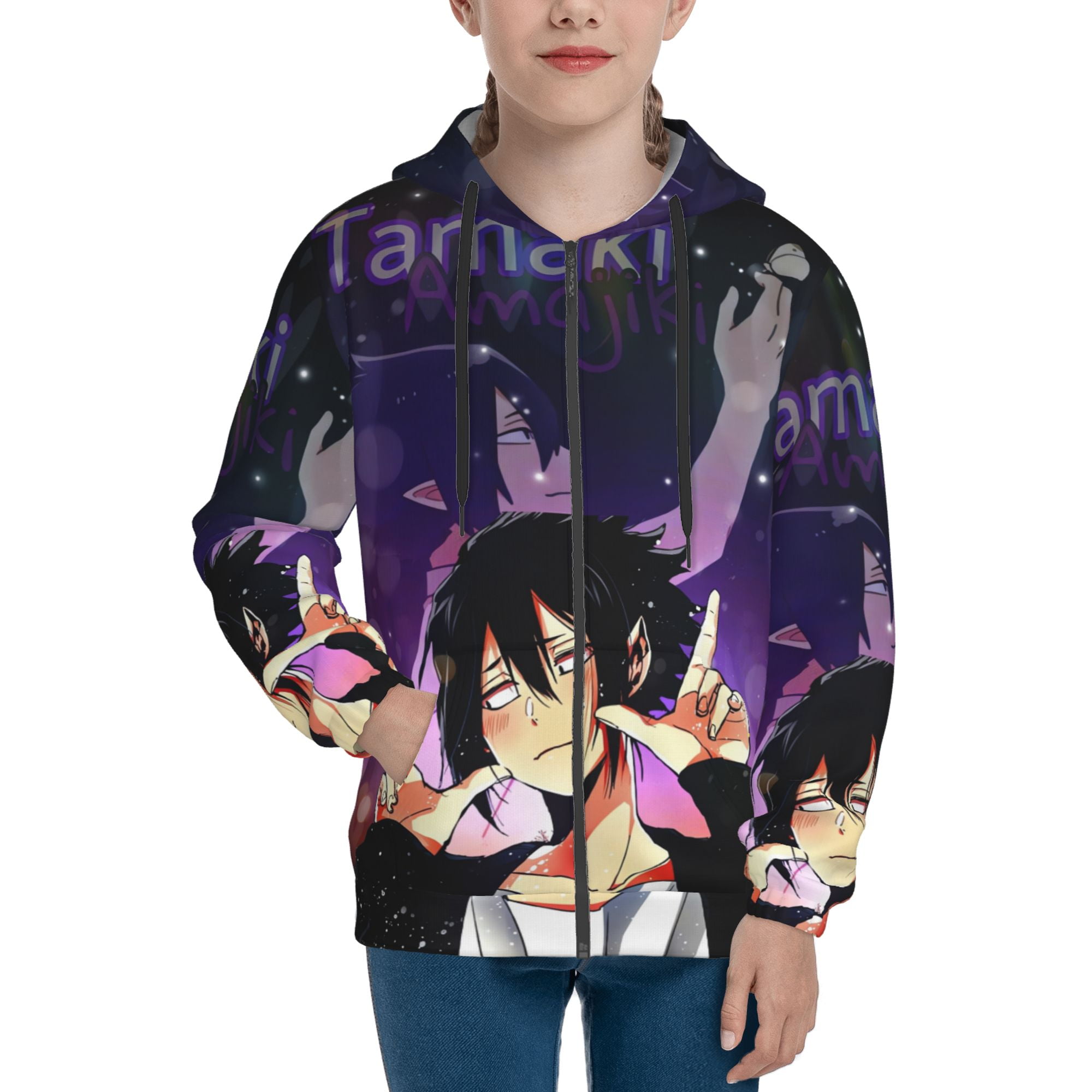 My Hero Academia Tamaki Amajiki Teens Boys Girls Zip Up Hoodie 3d ...