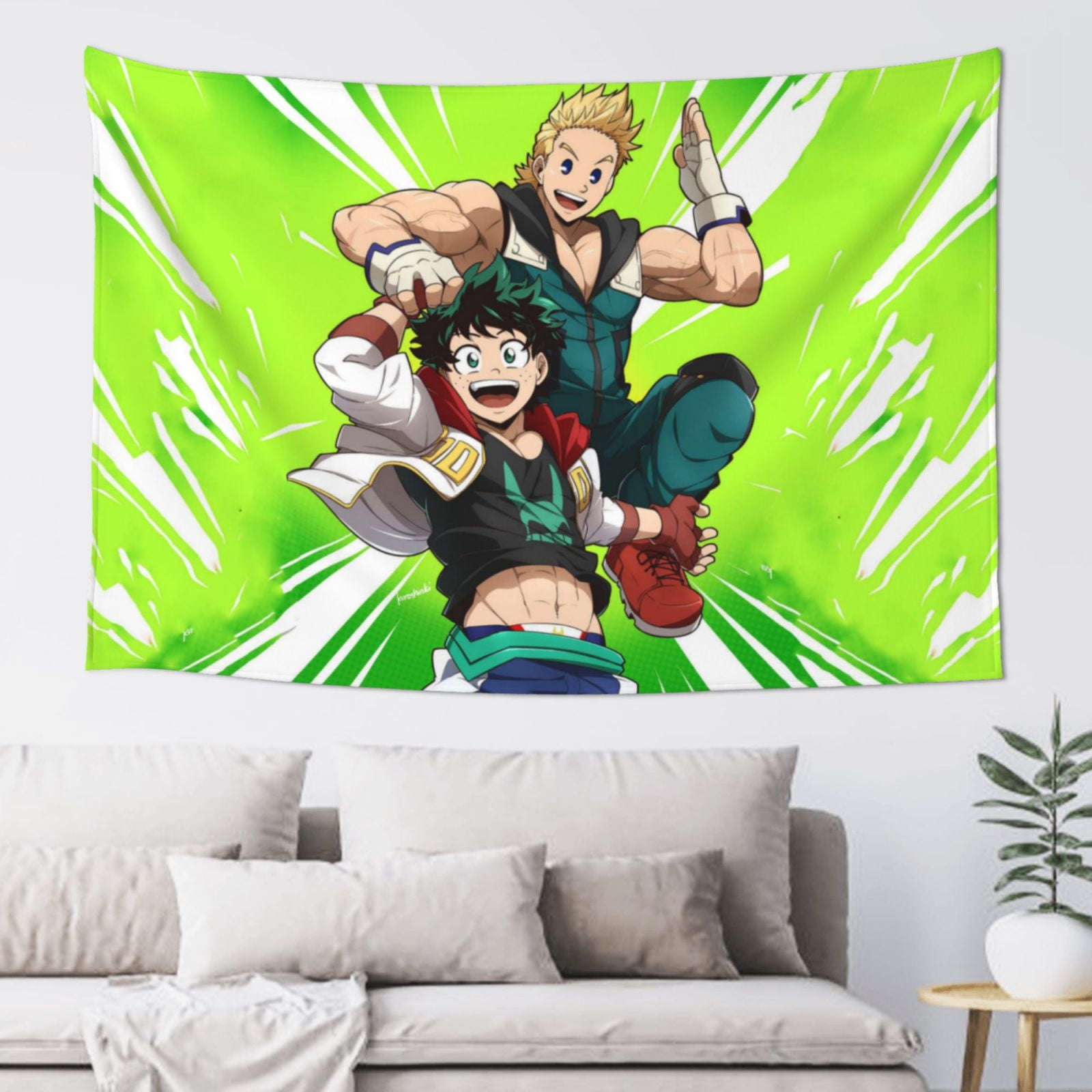 My Hero Academia Tapestry, Anime Wall Poster Art, Wall Tapestry For ...
