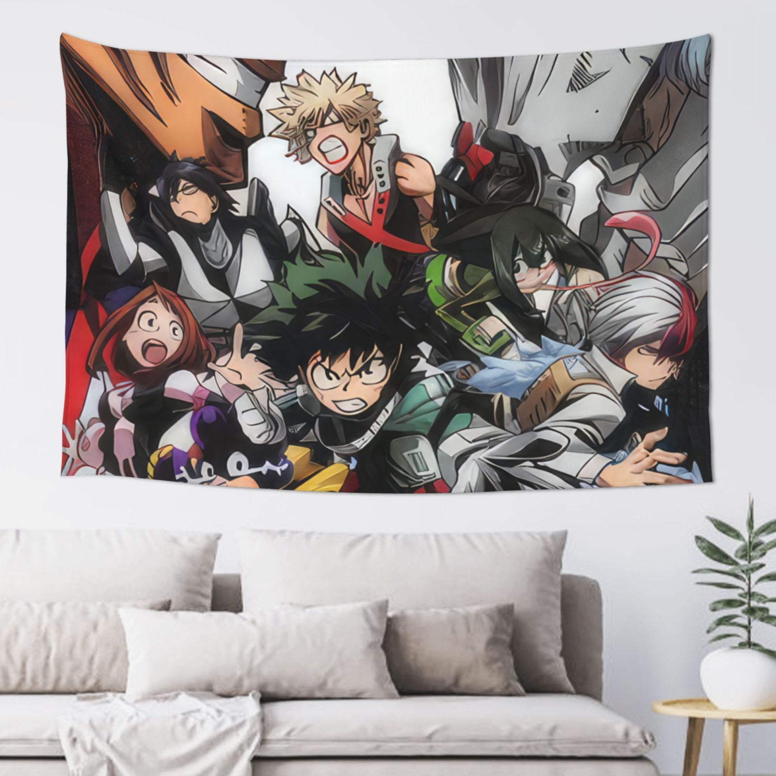 My Hero Academia Tapestry, Anime Wall Poster Art, Wall Tapestry For ...