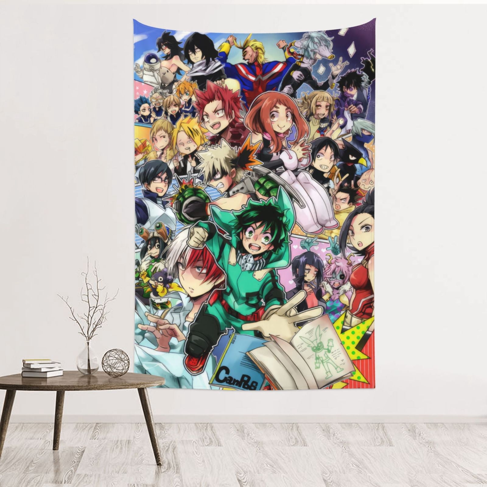My Hero Academia Tapestry, Anime Wall Poster Art, Wall Tapestry For ...