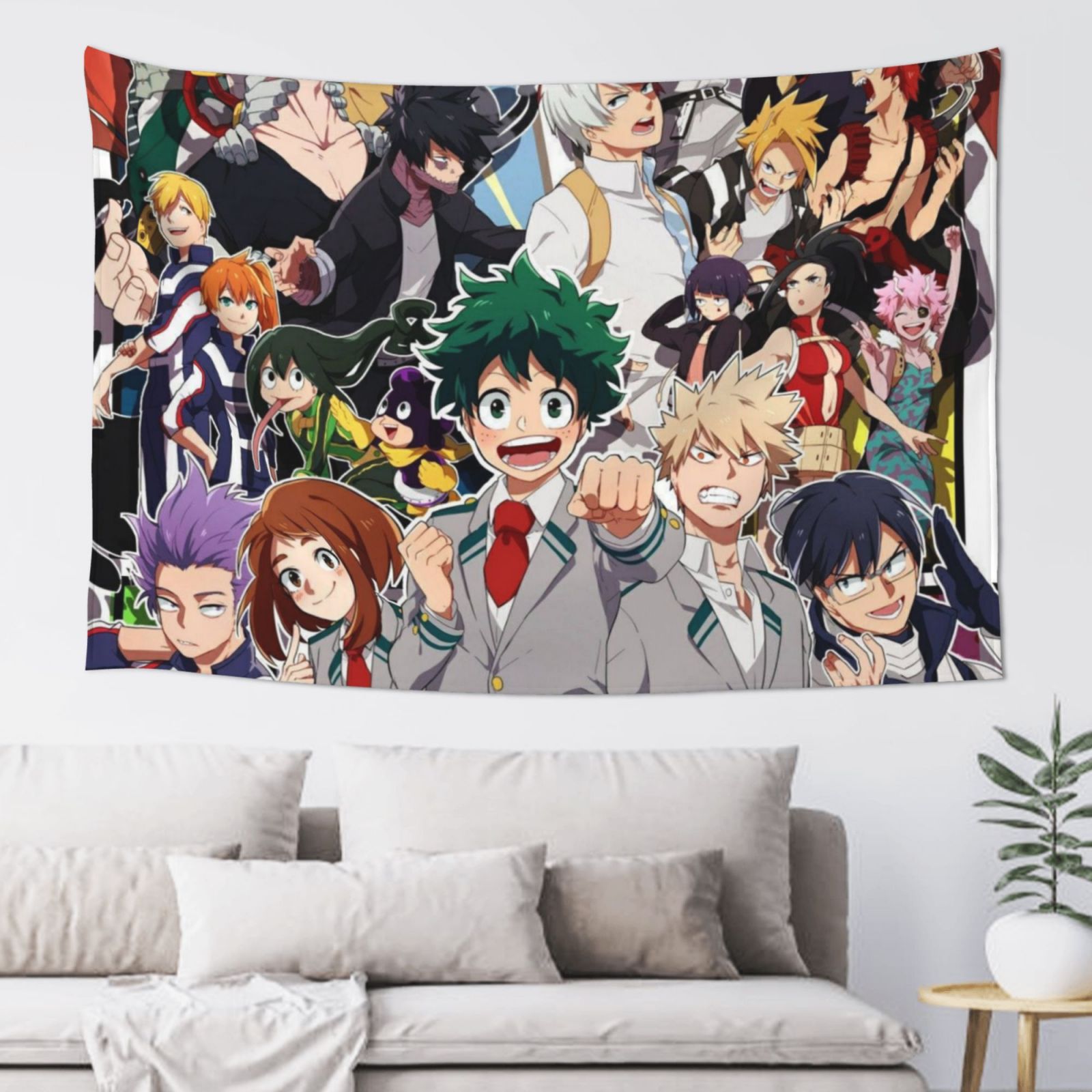 My Hero Academia Tapestry, Anime Wall Poster Art, Wall Tapestry For ...