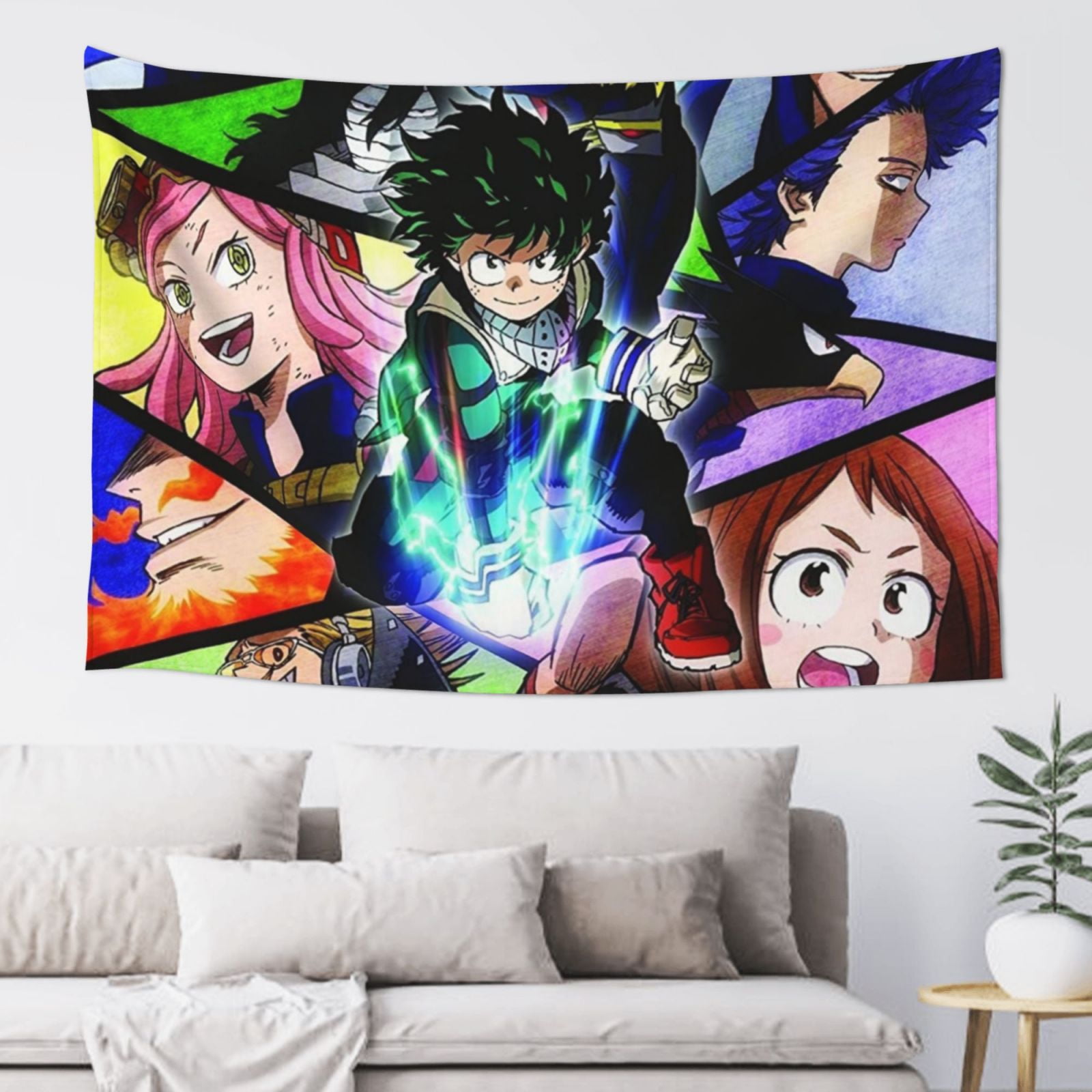 My Hero Academia Tapestry, Anime Wall Poster Art, Wall Tapestry For ...