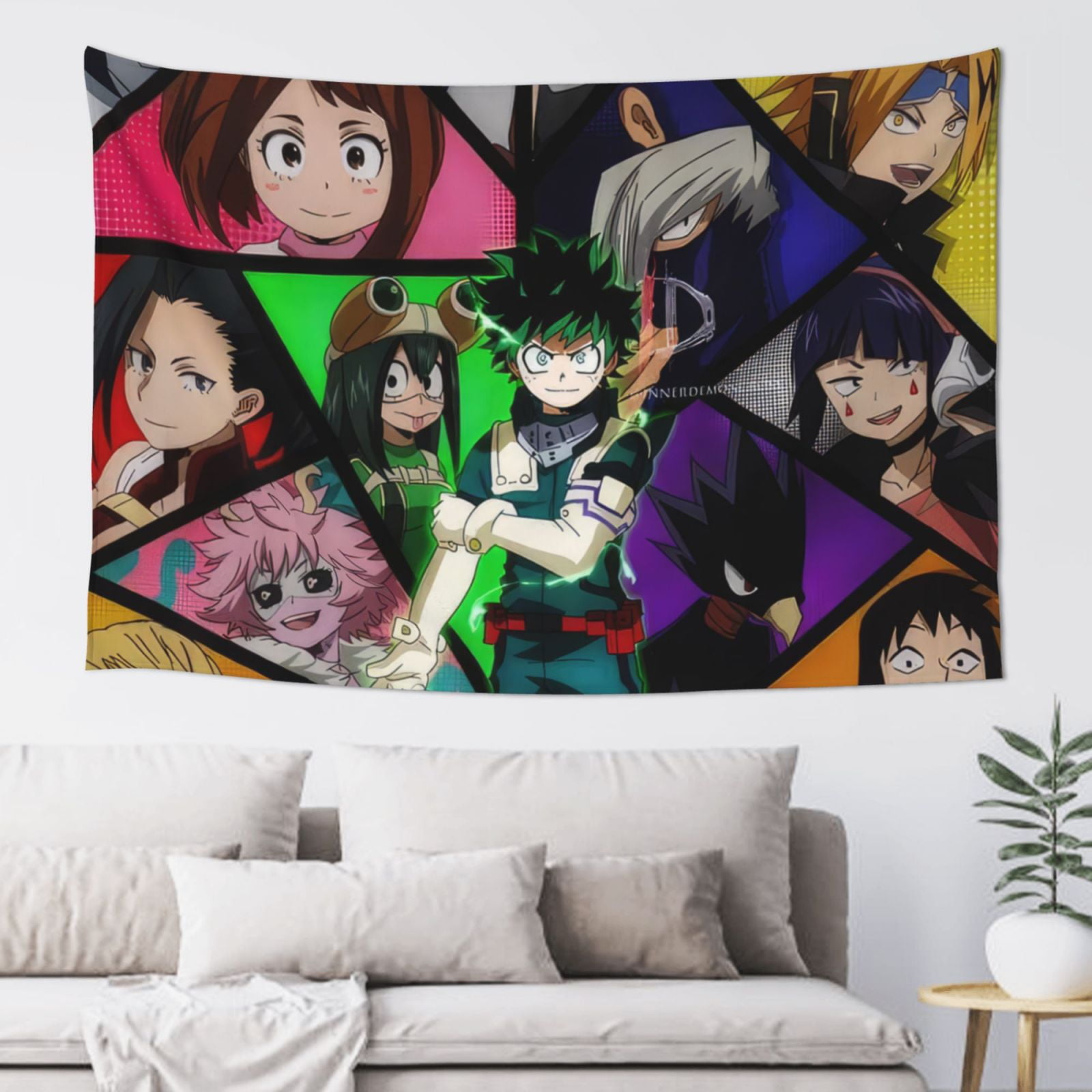 My Hero Academia Tapestry, Anime Wall Poster Art, Wall Tapestry For ...