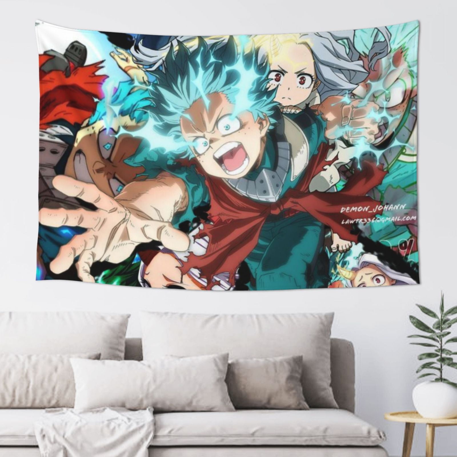 My Hero Academia Tapestry, Anime Wall Poster Art, Wall Tapestry For ...