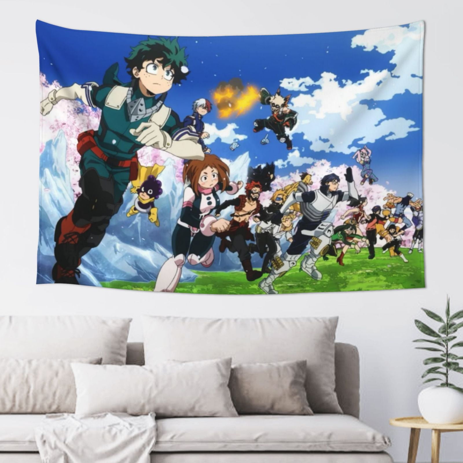 My Hero Academia Tapestry, Anime Wall Poster Art, Wall Tapestry For ...