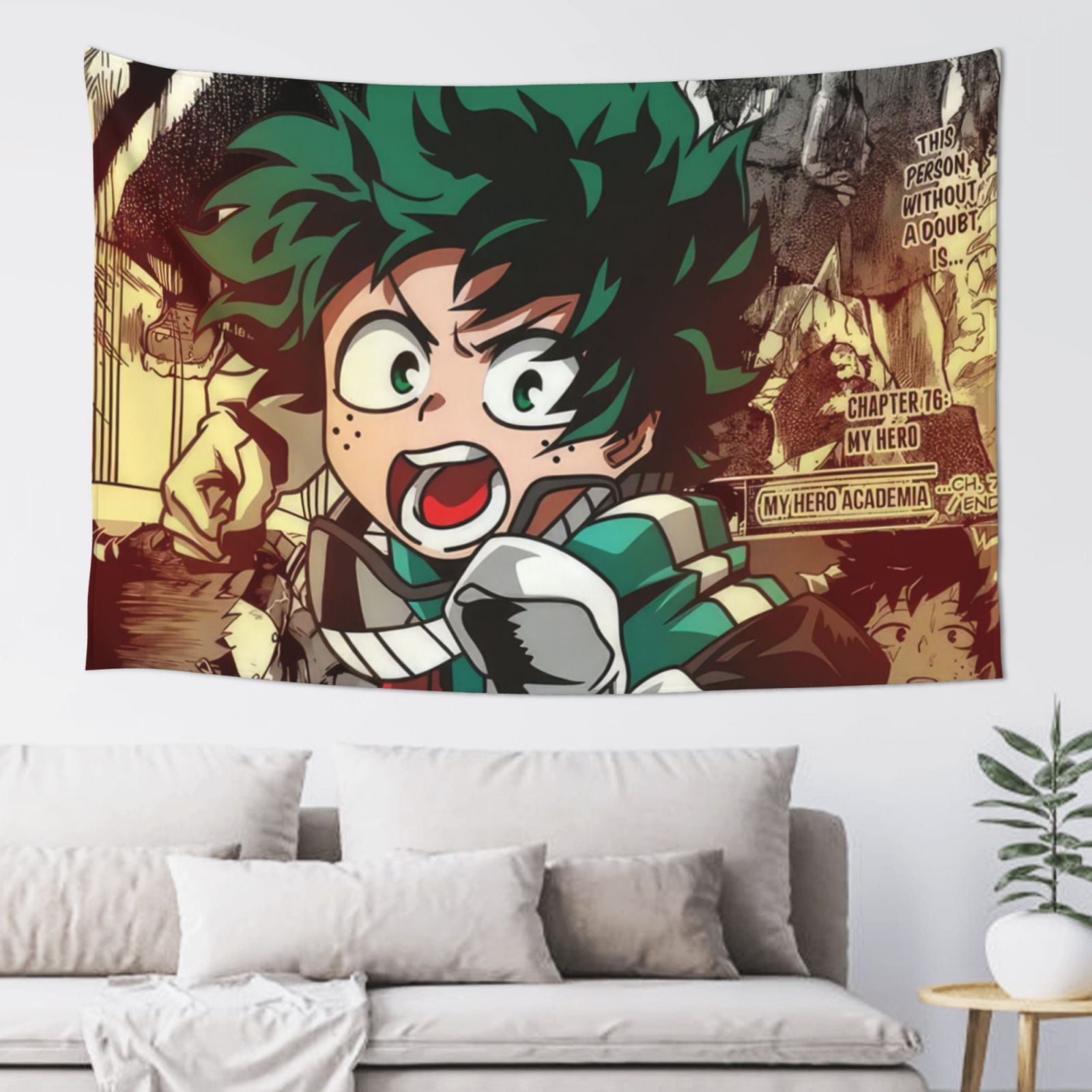 My Hero Academia Tapestry, Anime Wall Poster Art, Wall Tapestry For ...