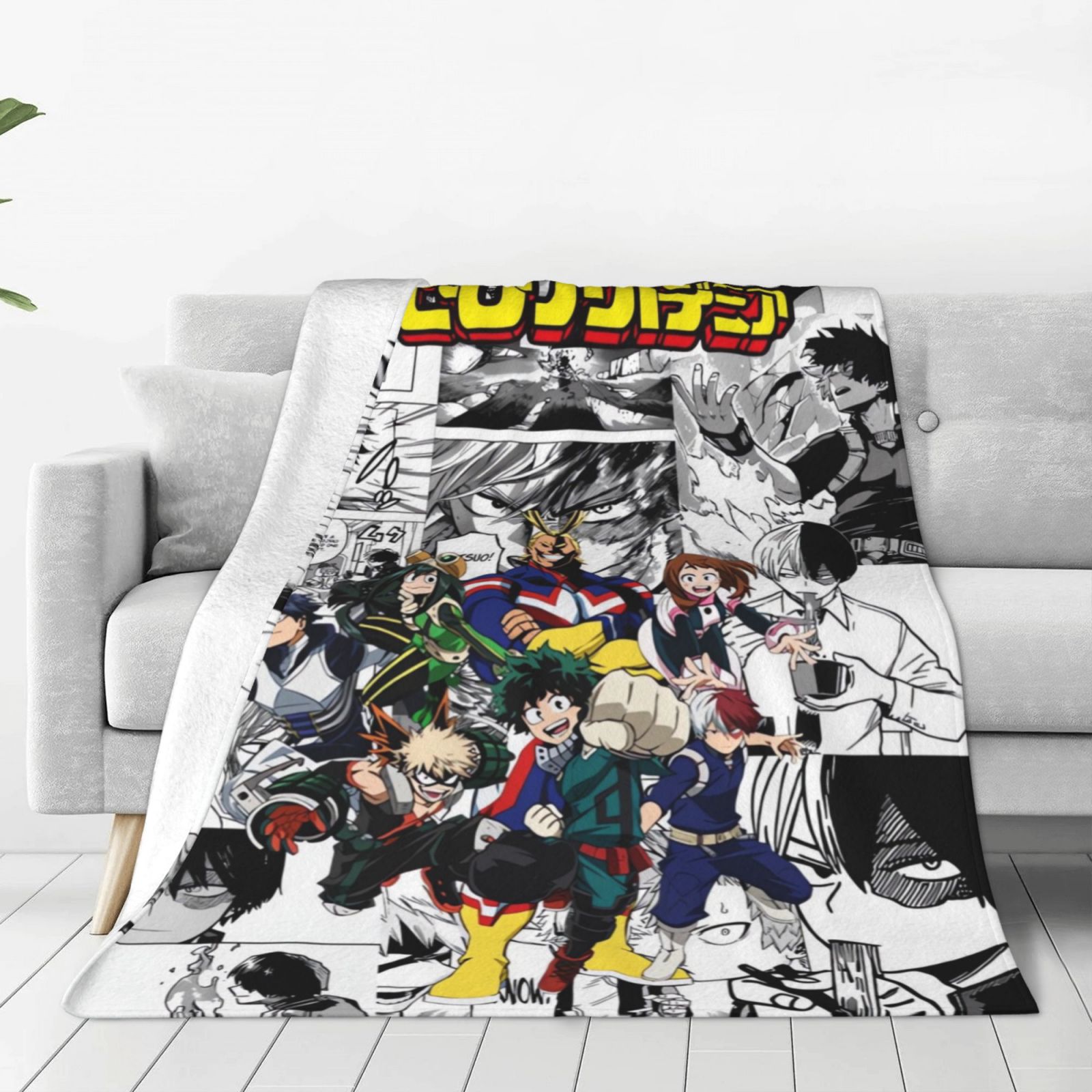 My Hero Academia Throw Blanket Couch Bed Sofa Soft Lightweight Warm ...