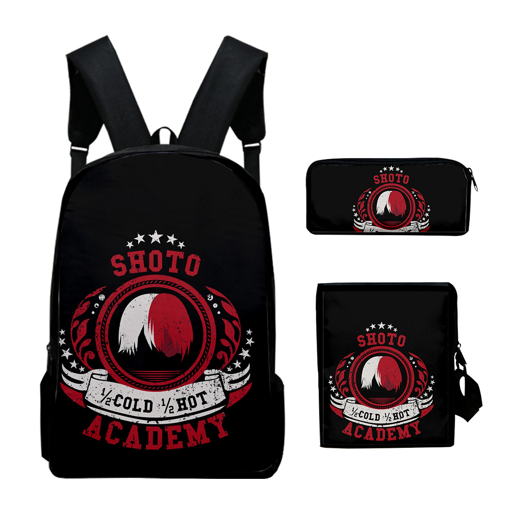 My Hero Academia Todoroki Shoto Merch Backpack Rucksack Cosplay Zip ...