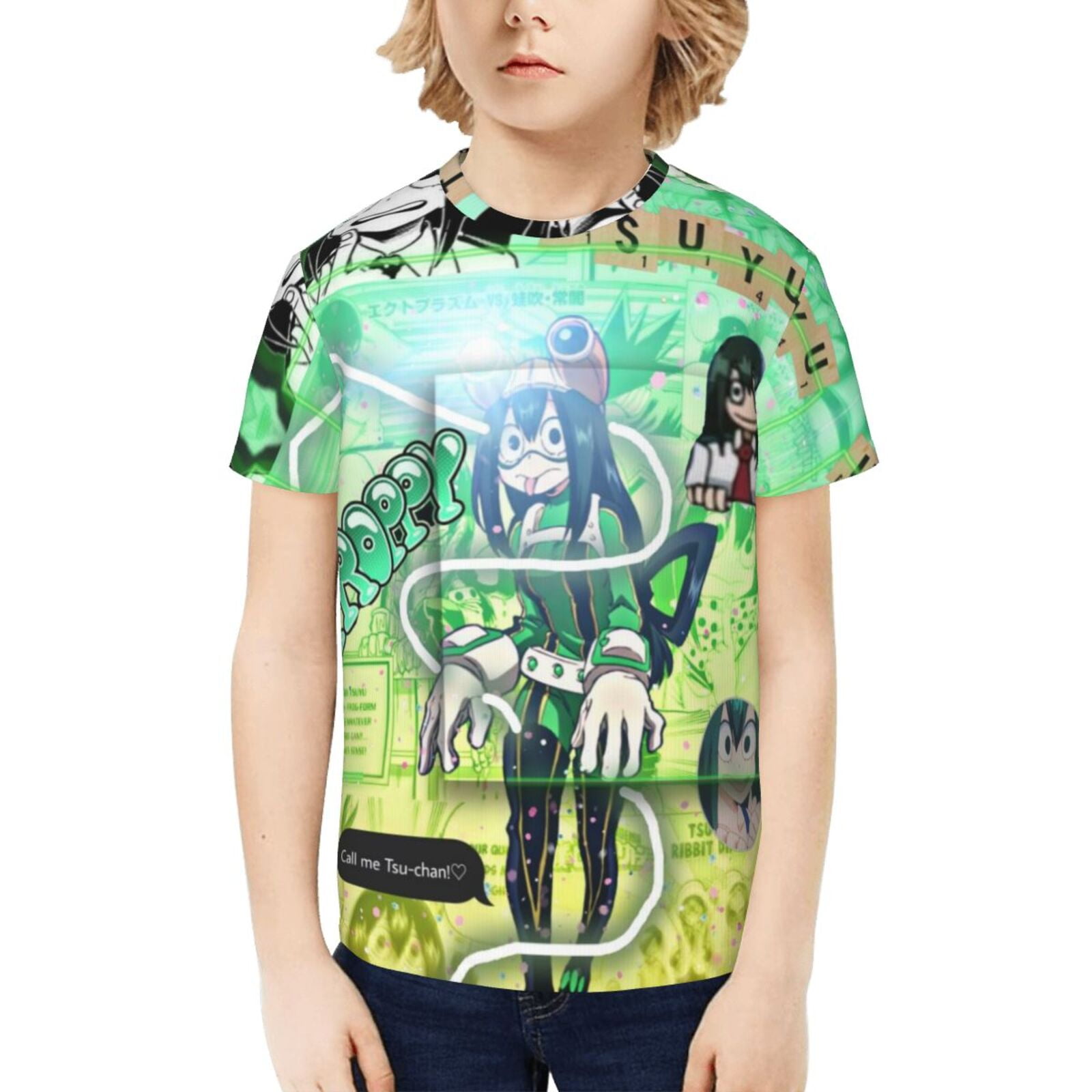 My Hero Academia Tsuyu Asui Kids T-Shirt 3d Printed Graphic T-Shirts ...