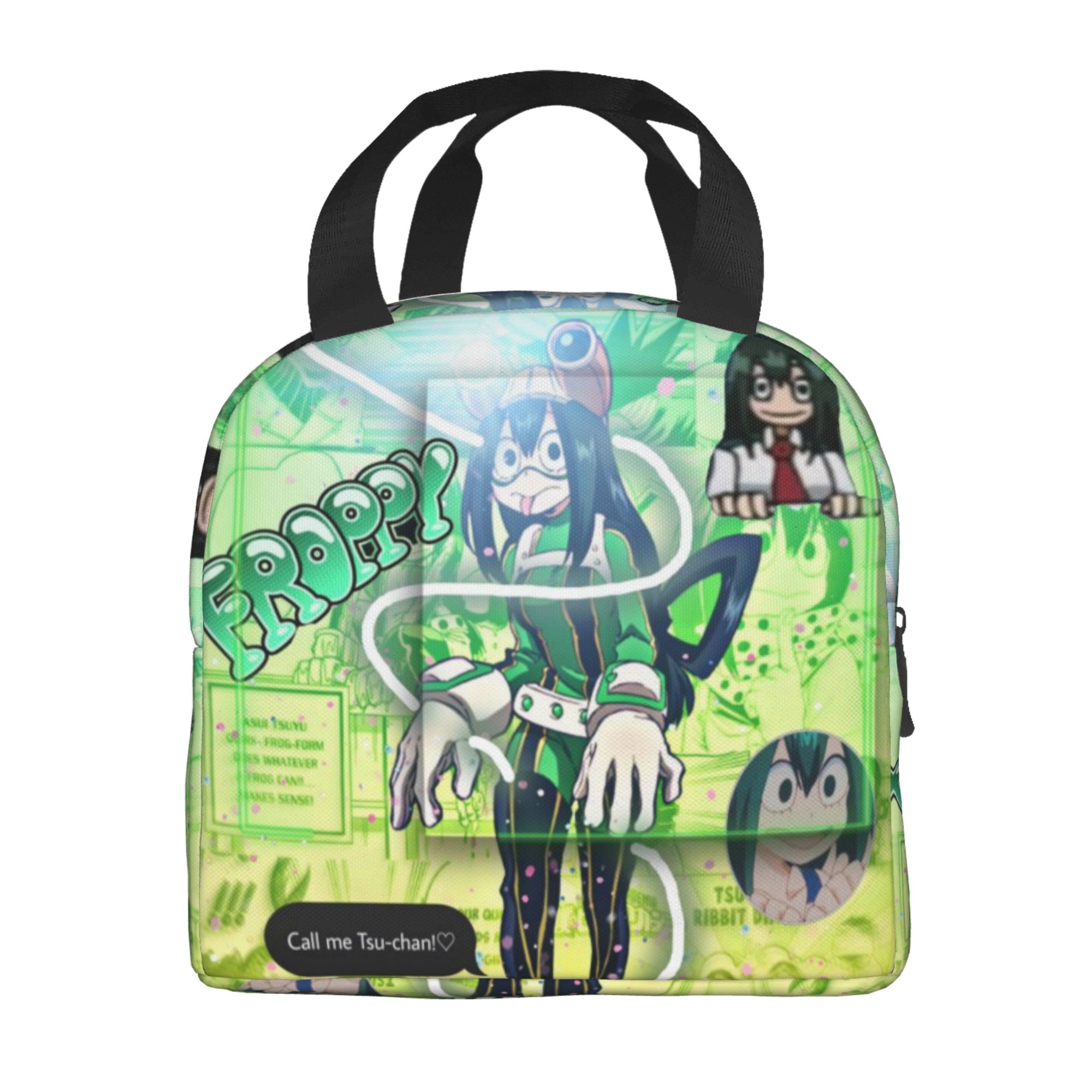 My Hero Academia Tsuyu Asui Lunch Bag Tote Bag Insulated Lunch Box ...