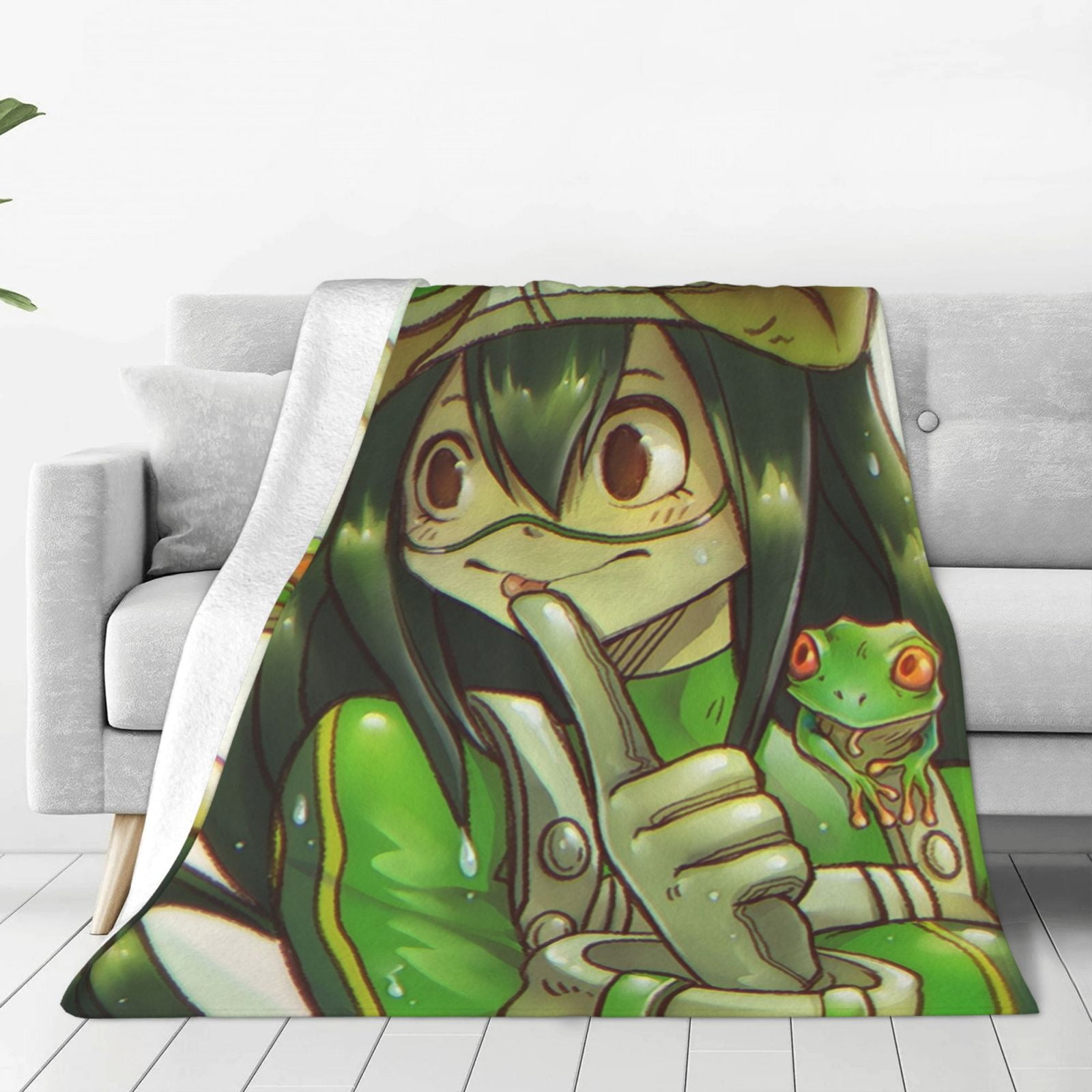 My Hero Academia Tsuyu Asui Throw Blanket Couch Bed Sofa Soft ...