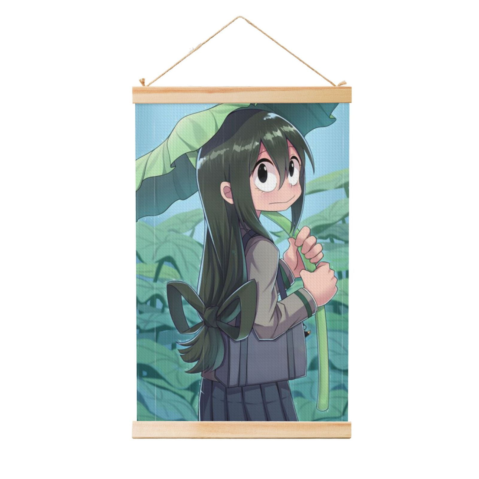 My Hero Academia Tsuyu Asui Wooden Shaft Hanging Poster Home Decor ...
