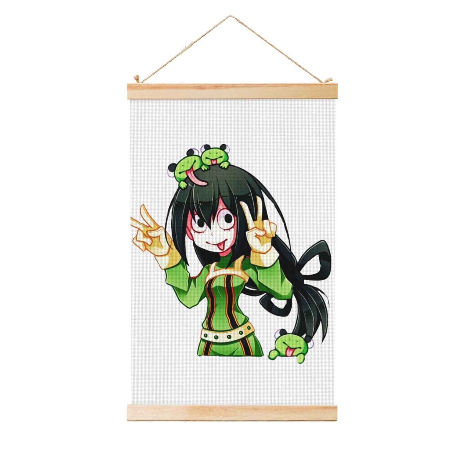 My Hero Academia Tsuyu Asui Wooden Shaft Hanging Poster Home Decor ...