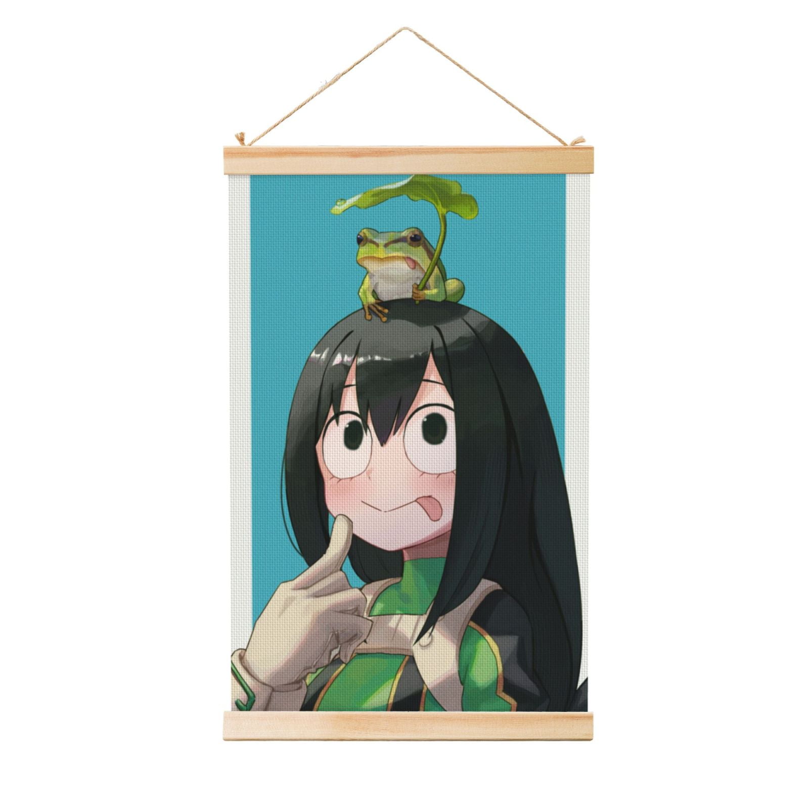 My Hero Academia Tsuyu Asui Wooden Shaft Hanging Poster Home Decor ...