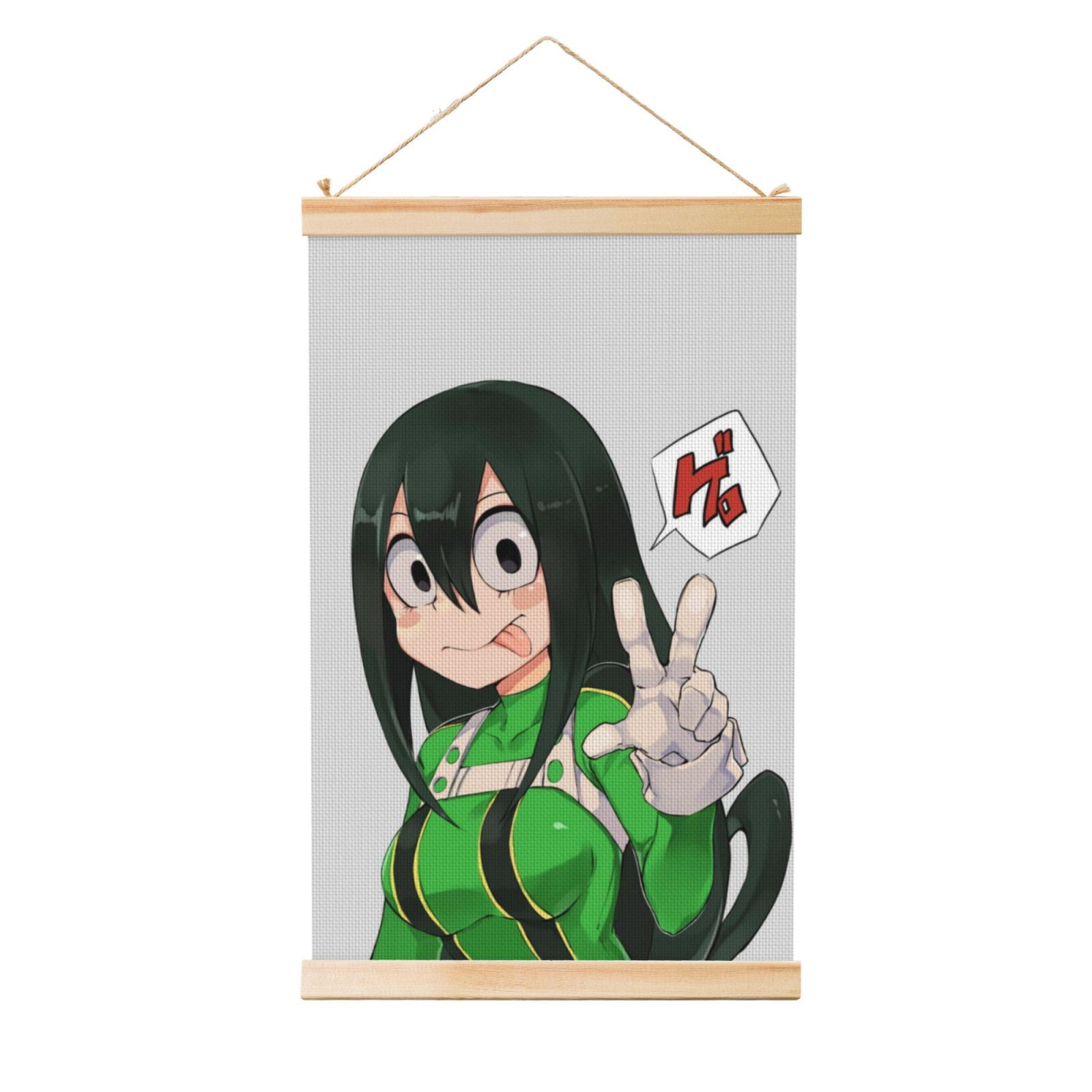 My Hero Academia Tsuyu Asui Wooden Shaft Hanging Poster Home Decor ...