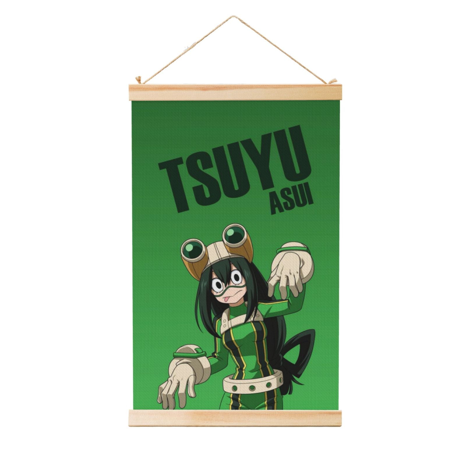 My Hero Academia Tsuyu Asui Wooden Shaft Hanging Poster Home Decor ...
