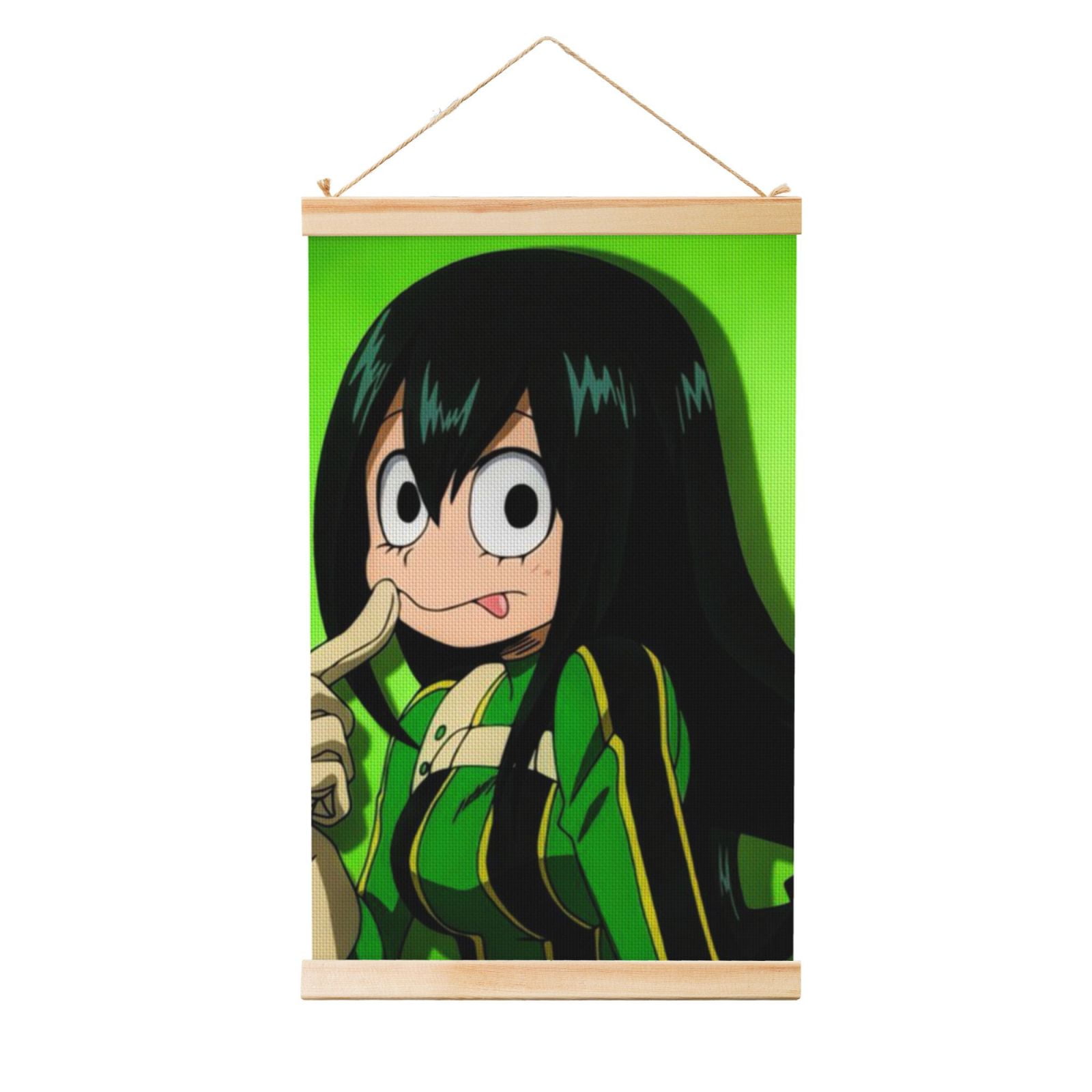 My Hero Academia Tsuyu Asui Wooden Shaft Hanging Poster Home Decor ...