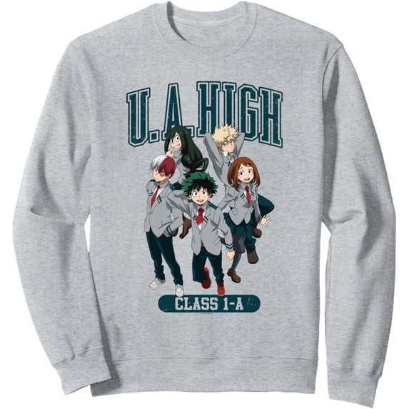 My Hero Academia UA High Class-1A Uniform Anime Sweatshirt - Walmart.com