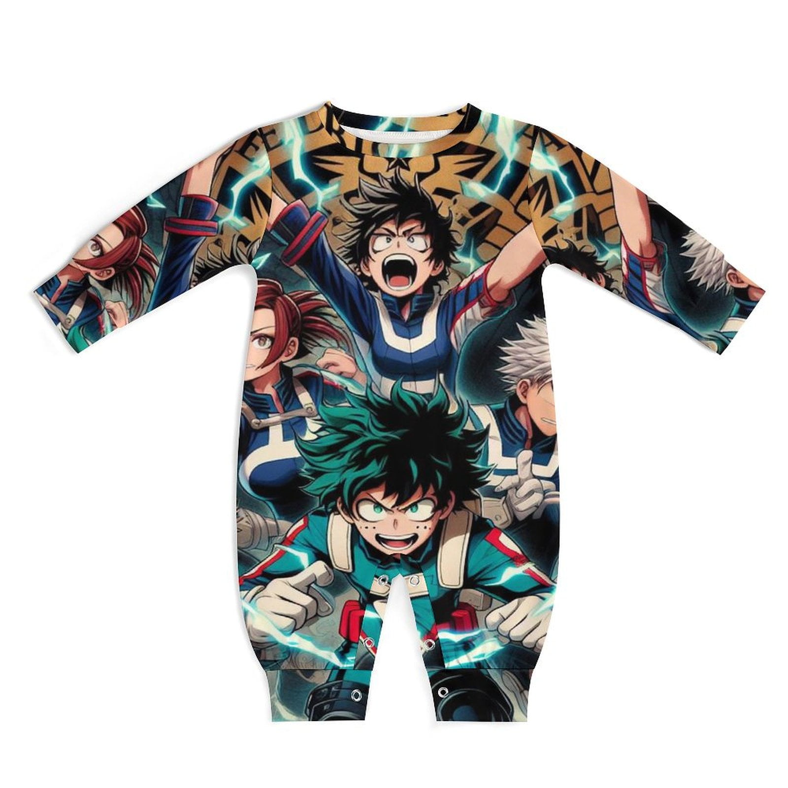 My Hero Academia Unisex Baby Boy Girl Rompers Long Sleeve Infant ...