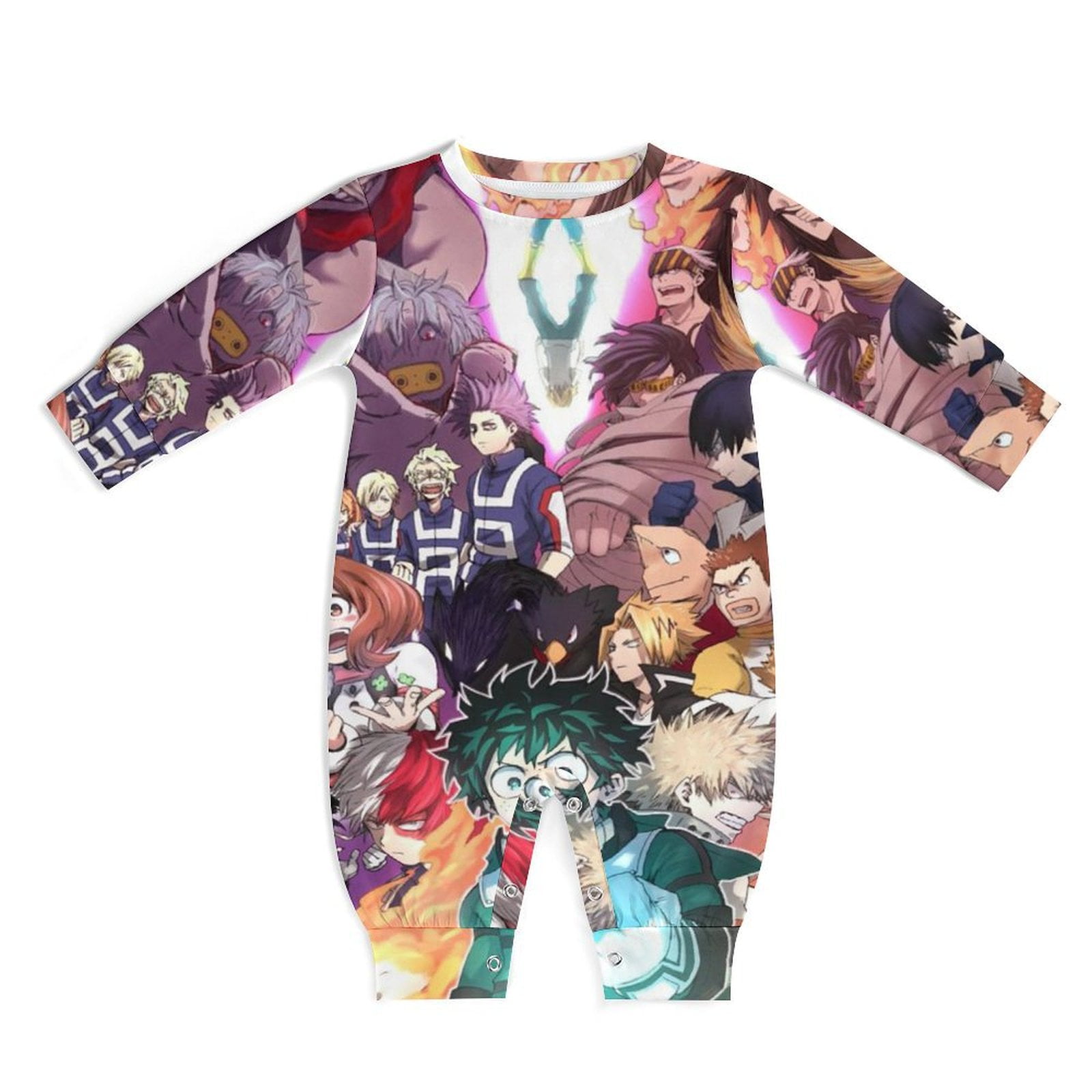 My Hero Academia Unisex Baby Boy Girl Rompers Long Sleeve Infant ...
