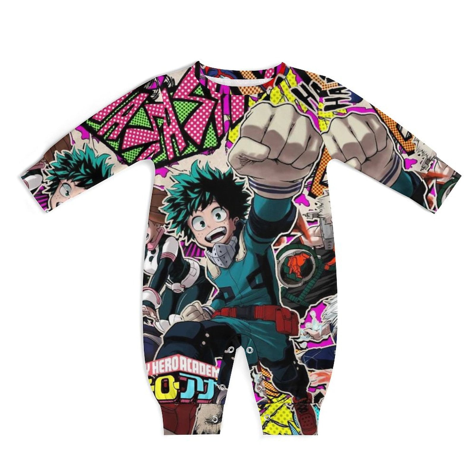 My Hero Academia Unisex Baby Boy Girl Rompers Long Sleeve Infant ...