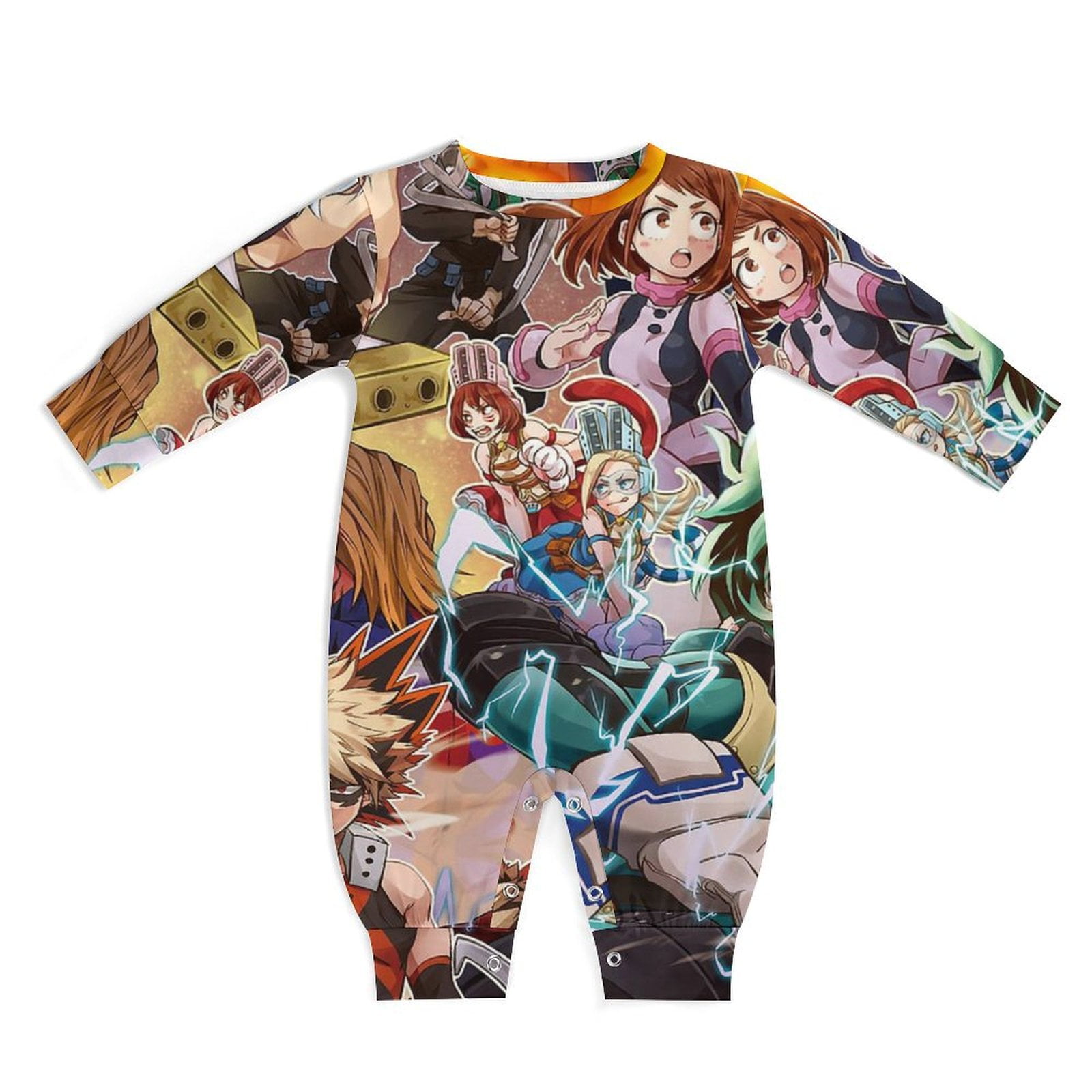My Hero Academia Unisex Baby Boy Girl Rompers Long Sleeve Infant ...