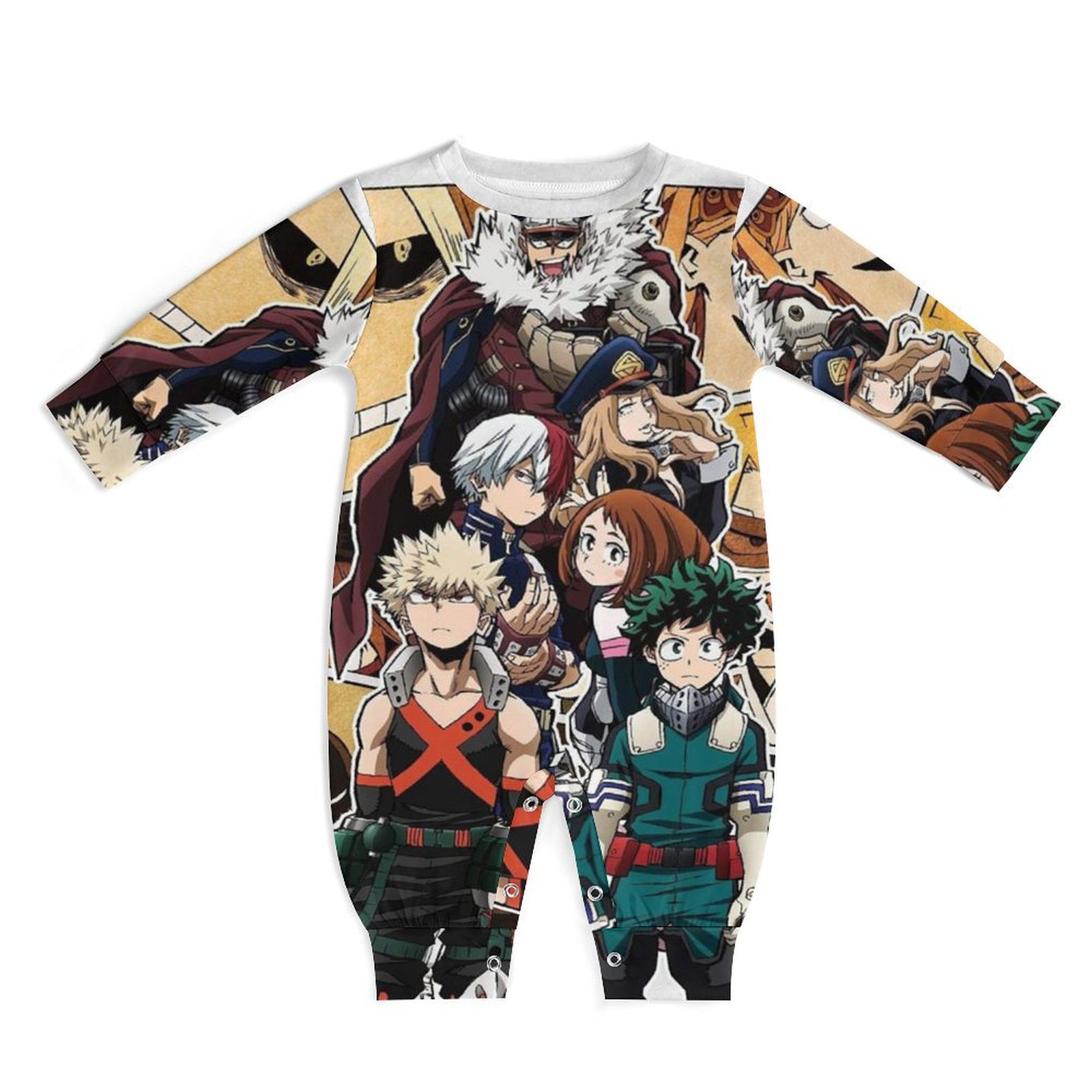 My Hero Academia Unisex Baby Boy Girl Rompers Long Sleeve Infant ...