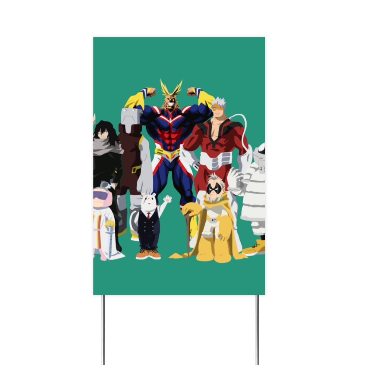 My Hero Academia Vertical Yard Display Sign, 12 x 18 Inch Yard/Lawn ...