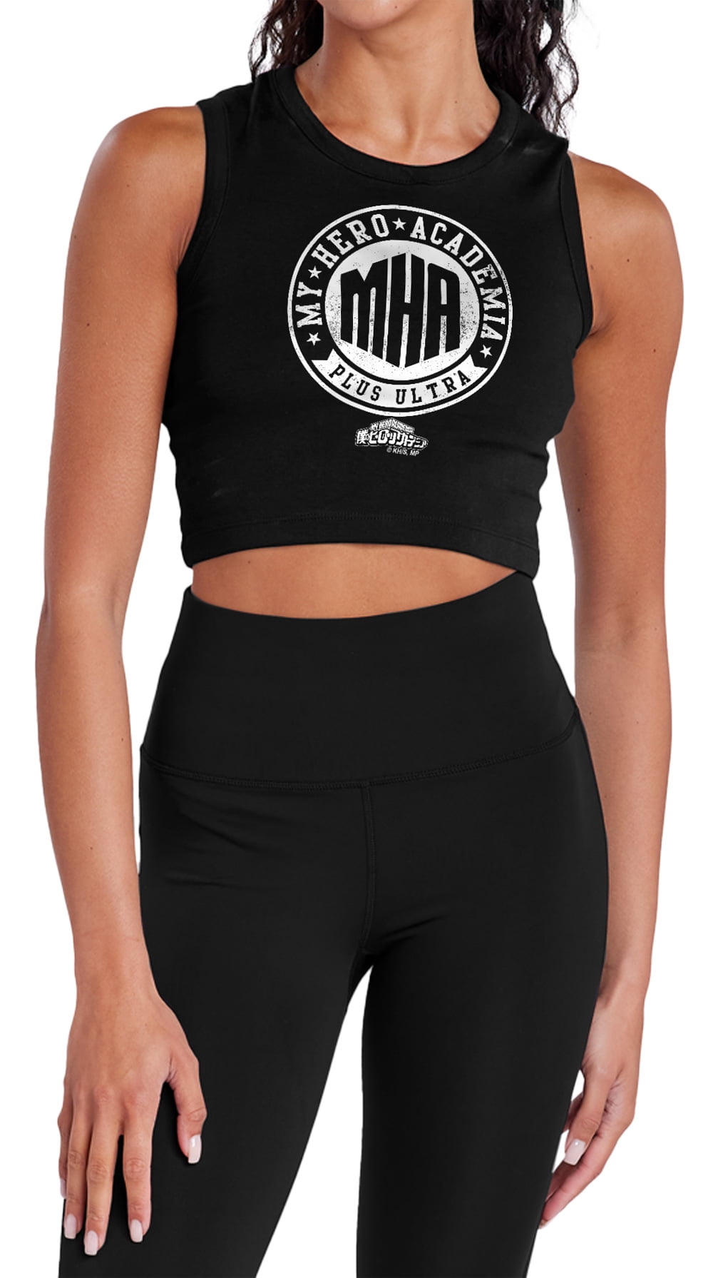 My Hero Academia Vintage MHA Plus Ultra Badge Women's Sleeveless Crop ...